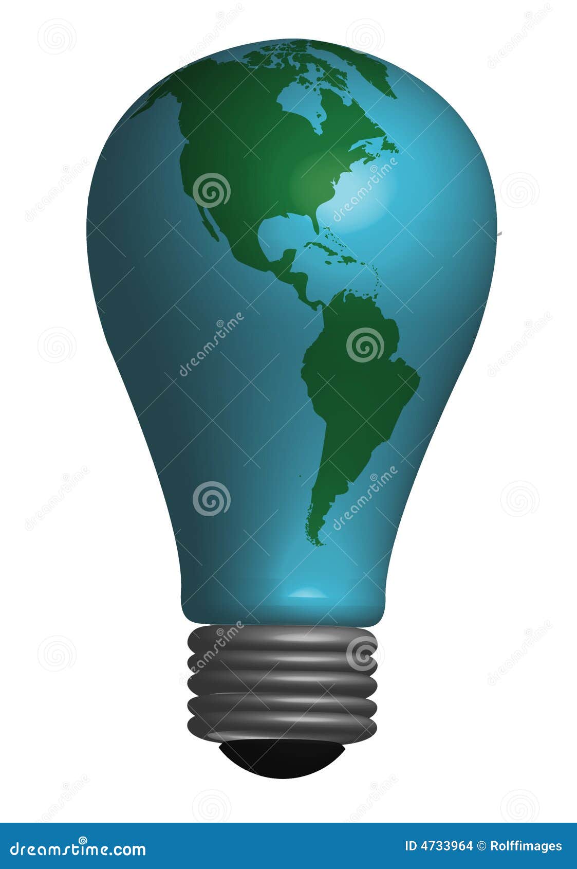 Earth Bulb stock illustration. Illustration of brainstorm - 4733964