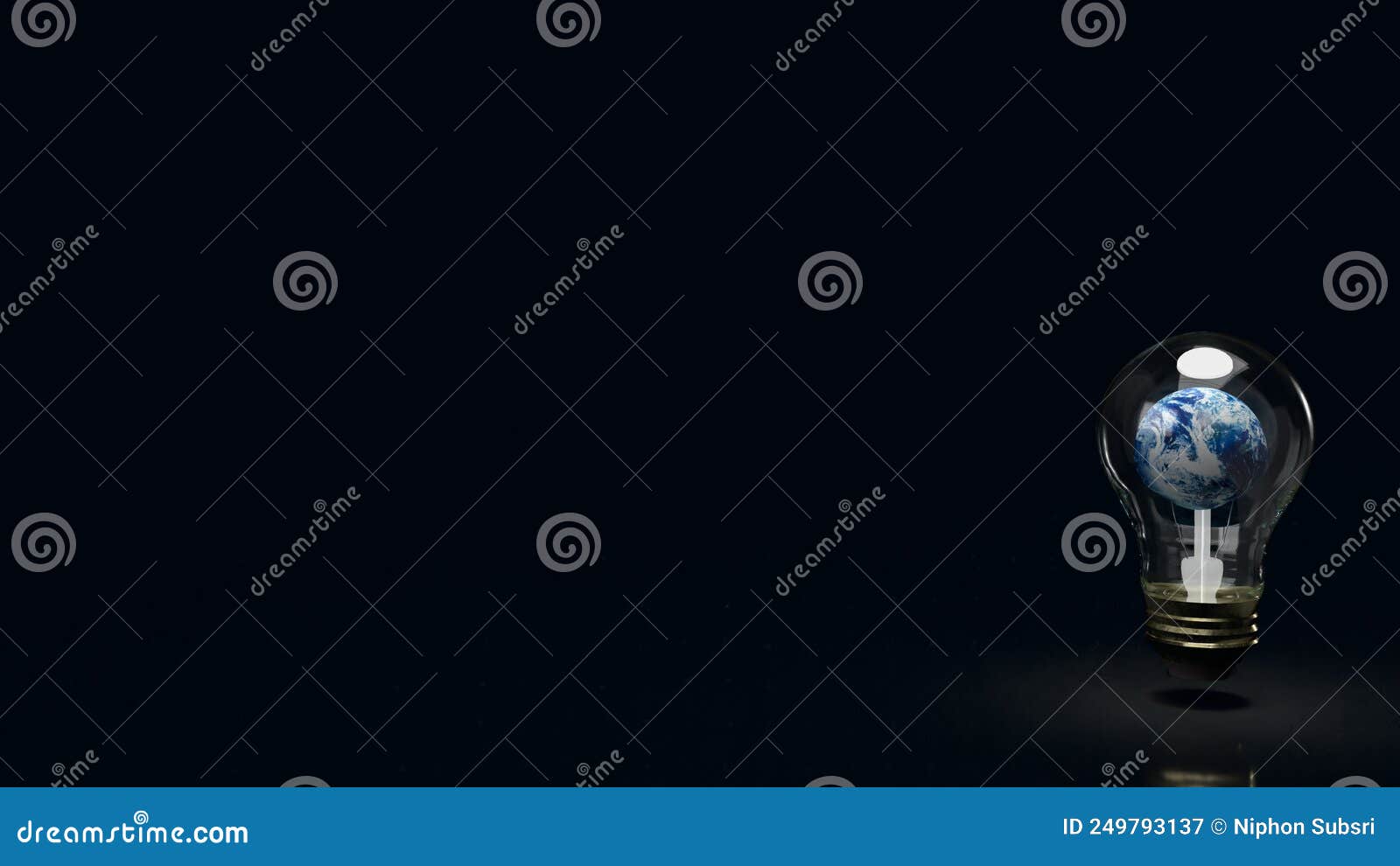 The Earth in Bulb for Business or Sci Concept 3d Rendering Stock ...
