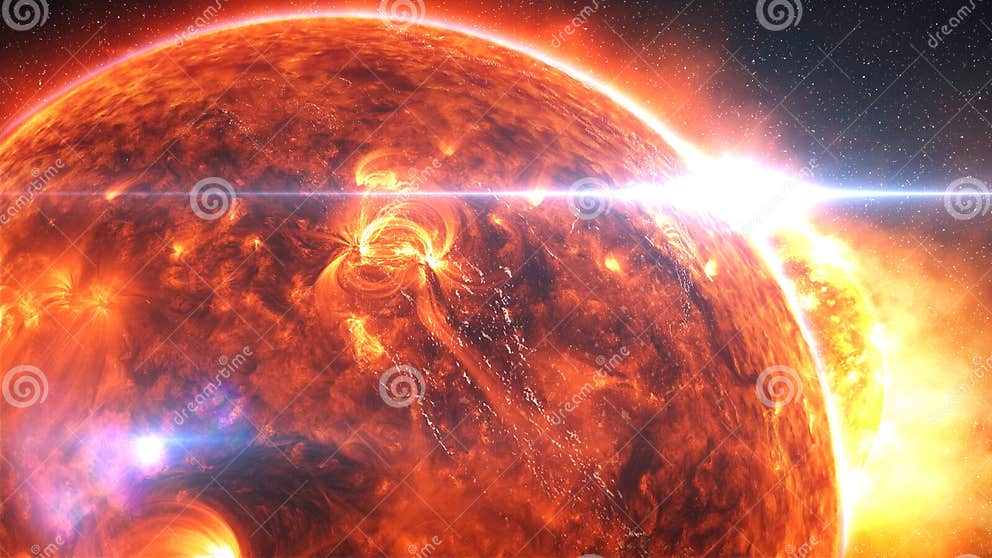 Earth Burning or Exploding after a Global Disaster, Apocalyptic ...