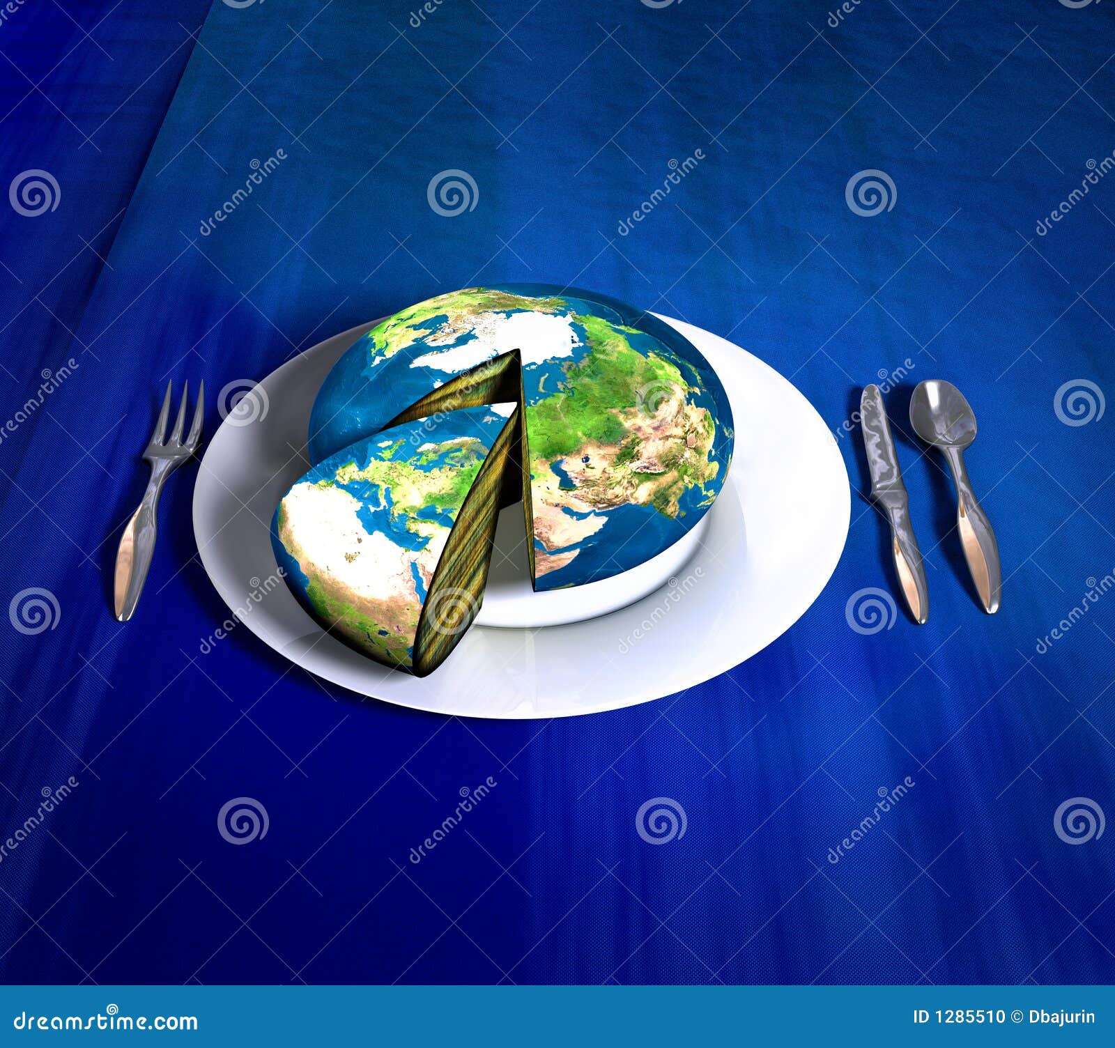 Earth cake - Europe Africa stock illustration. Illustration of planet ...