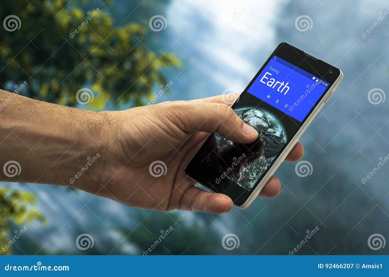 Earth Calling stock image. Image of communication, climate - 92466207