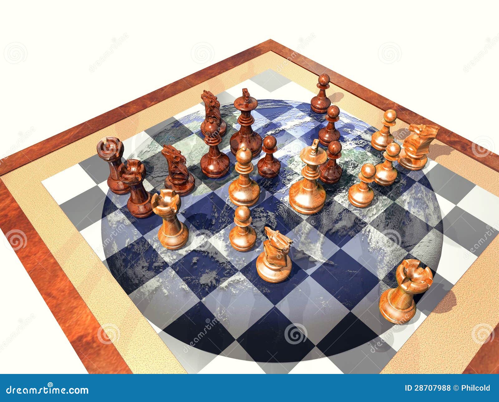 Earth On Chess Board Royalty-Free Stock Photography | CartoonDealer.com ...