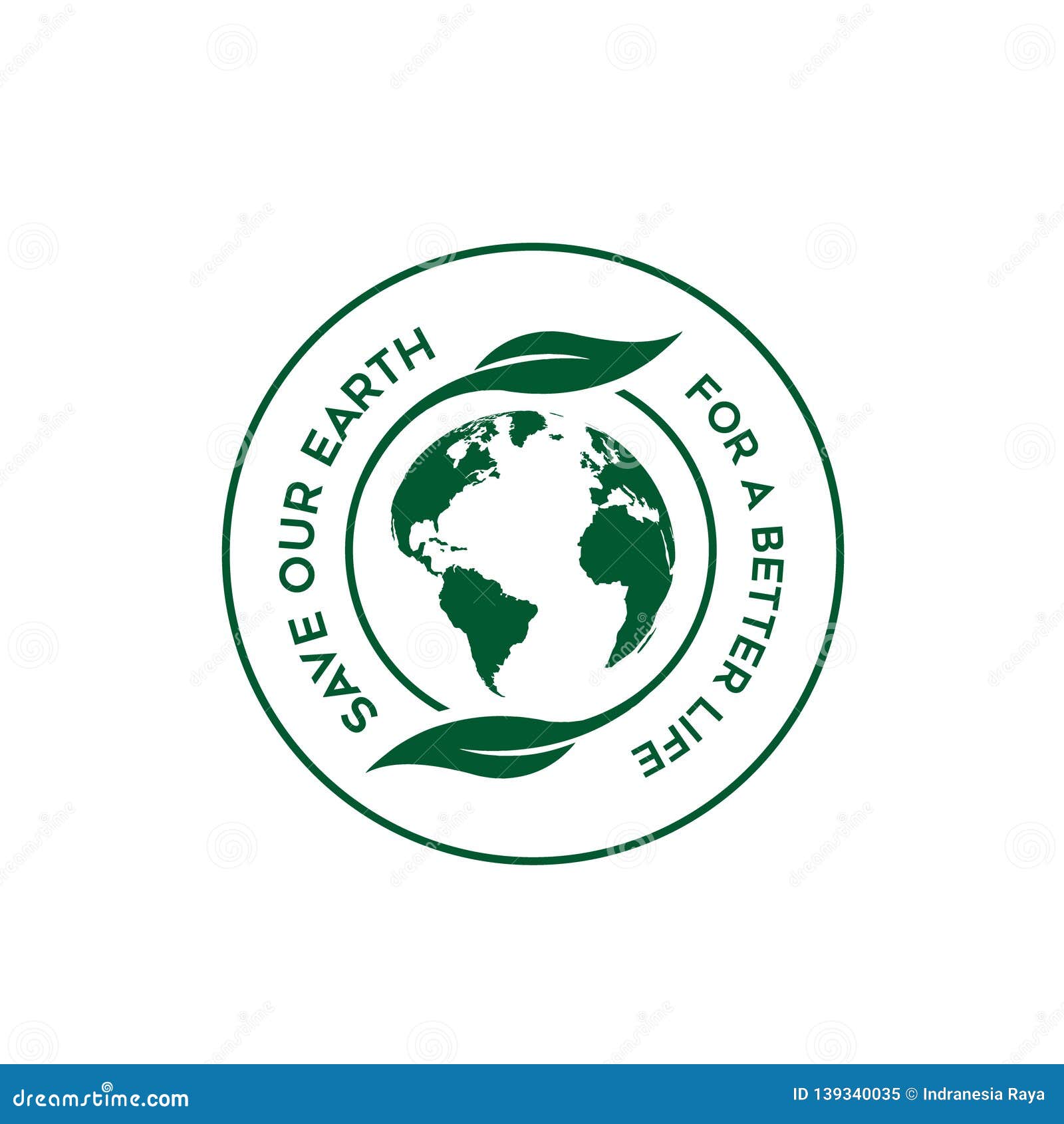 Circle save the earth stock illustration. Illustration of colours ...