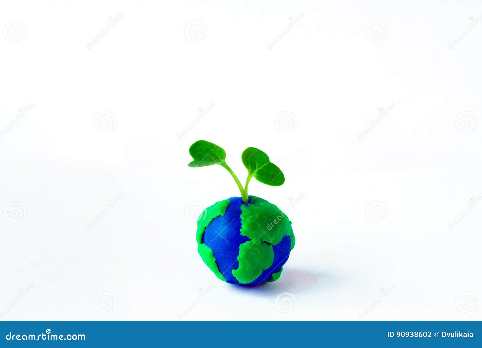 Earth clay with the sprout stock photo. Image of blue - 90938602