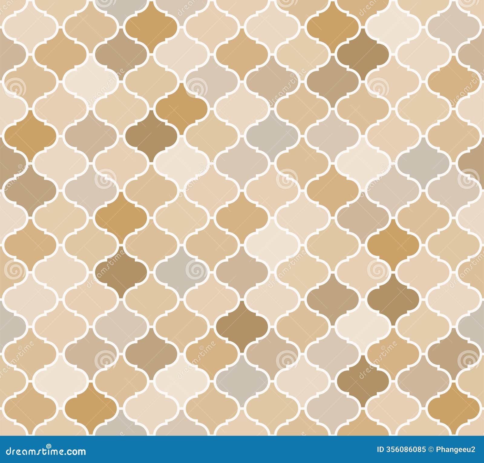 Earth Color Gradient Moroccan Pattern Stock Illustration - Illustration ...