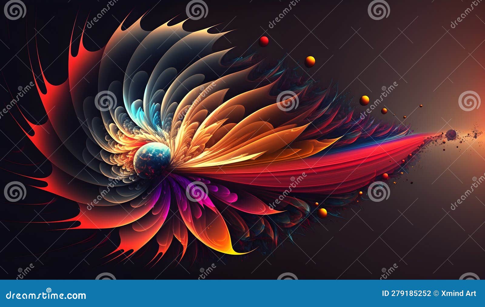Colorful Earth with Abstract Vibrant Color Ai Generated Stock ...