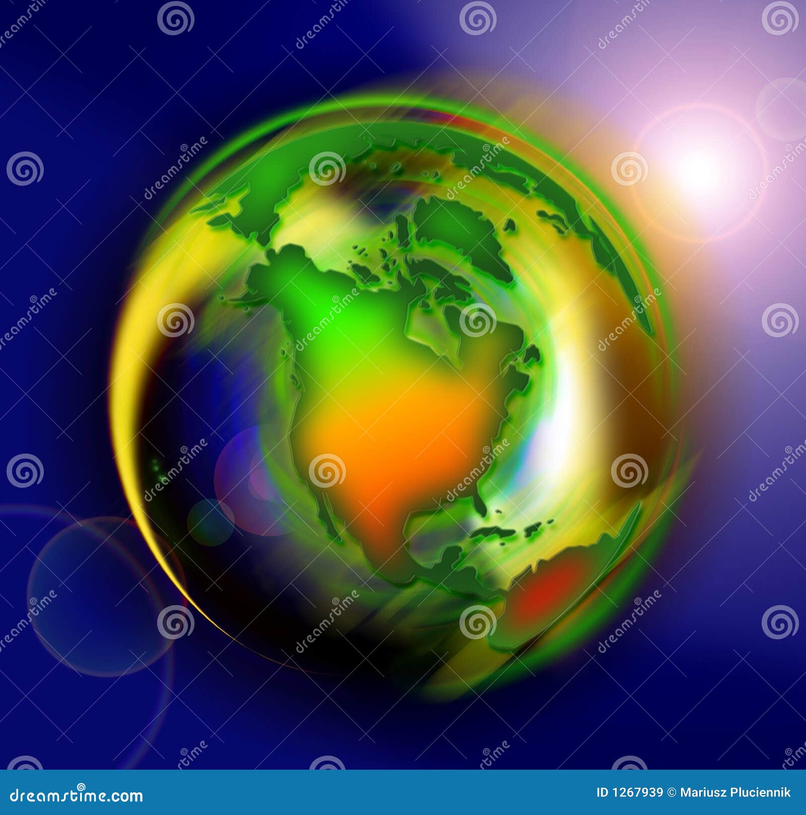 Earth of colour stock illustration. Illustration of colour - 1267939