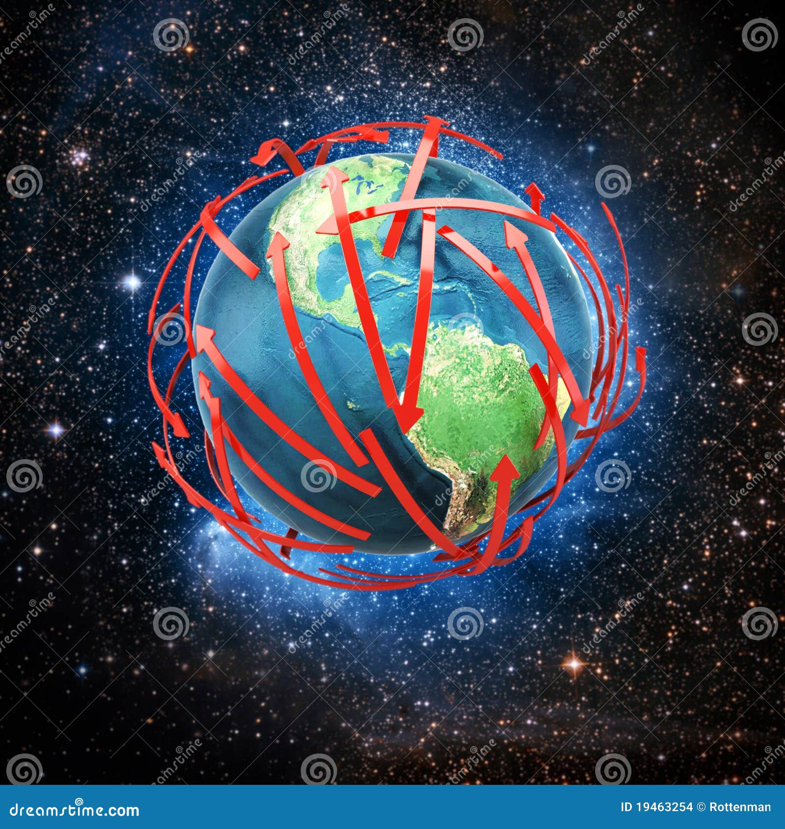 Earth Communication Concept Background Stock Illustration ...