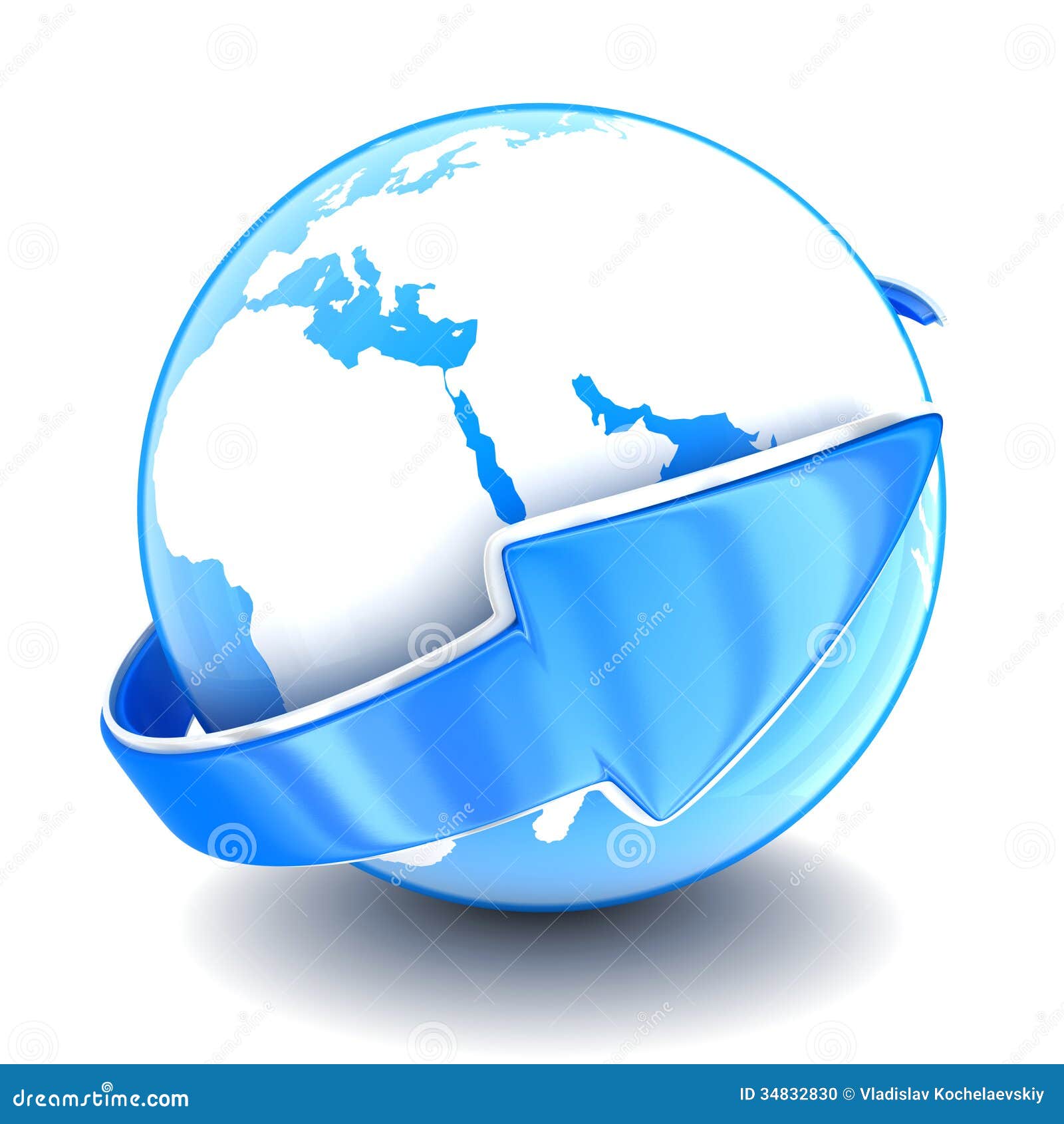 Earth and communication stock illustration. Illustration of planet ...