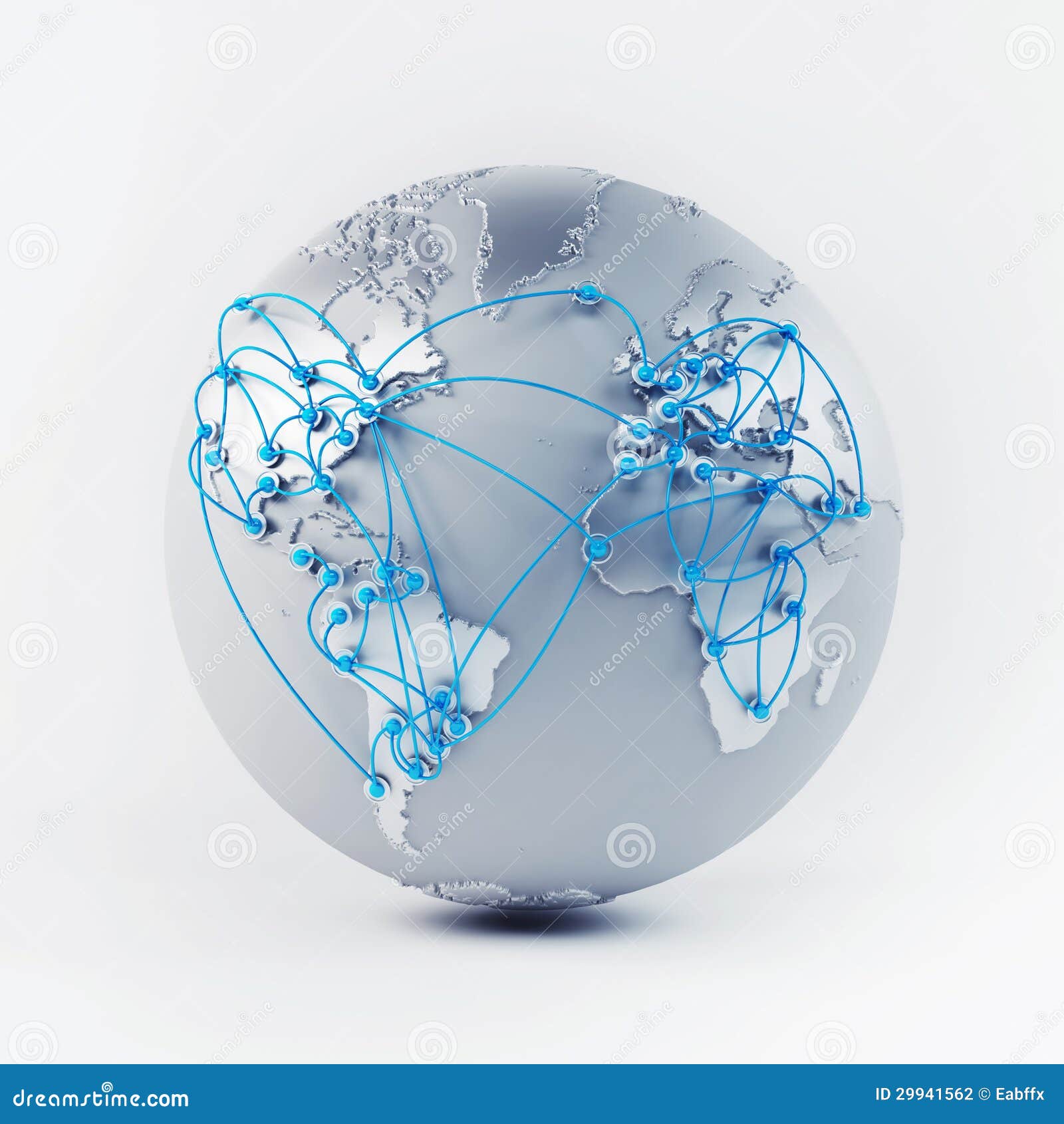 Globe Connections stock illustration. Illustration of white - 29941562