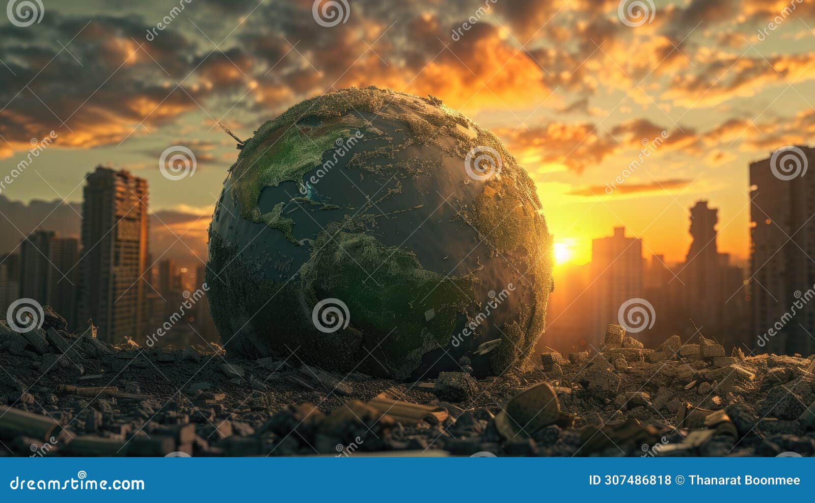 Earth Constructed from Building Materials, a Unique Concept, Ai ...