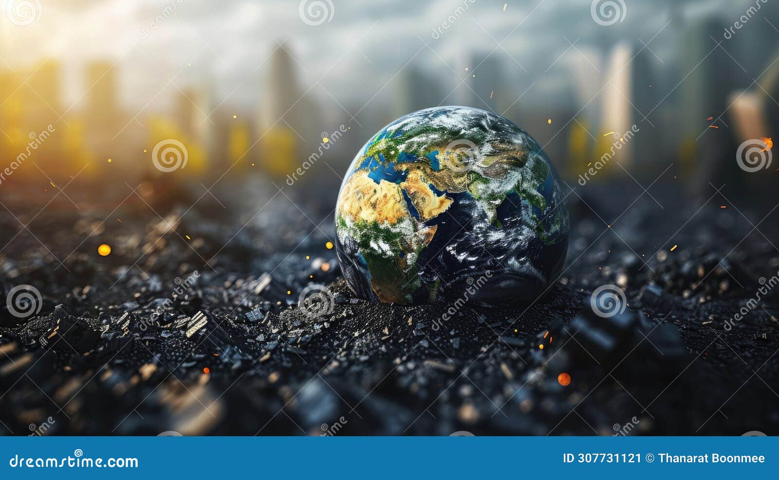 Earth Constructed from Building Materials, a Unique Concept, Ai ...