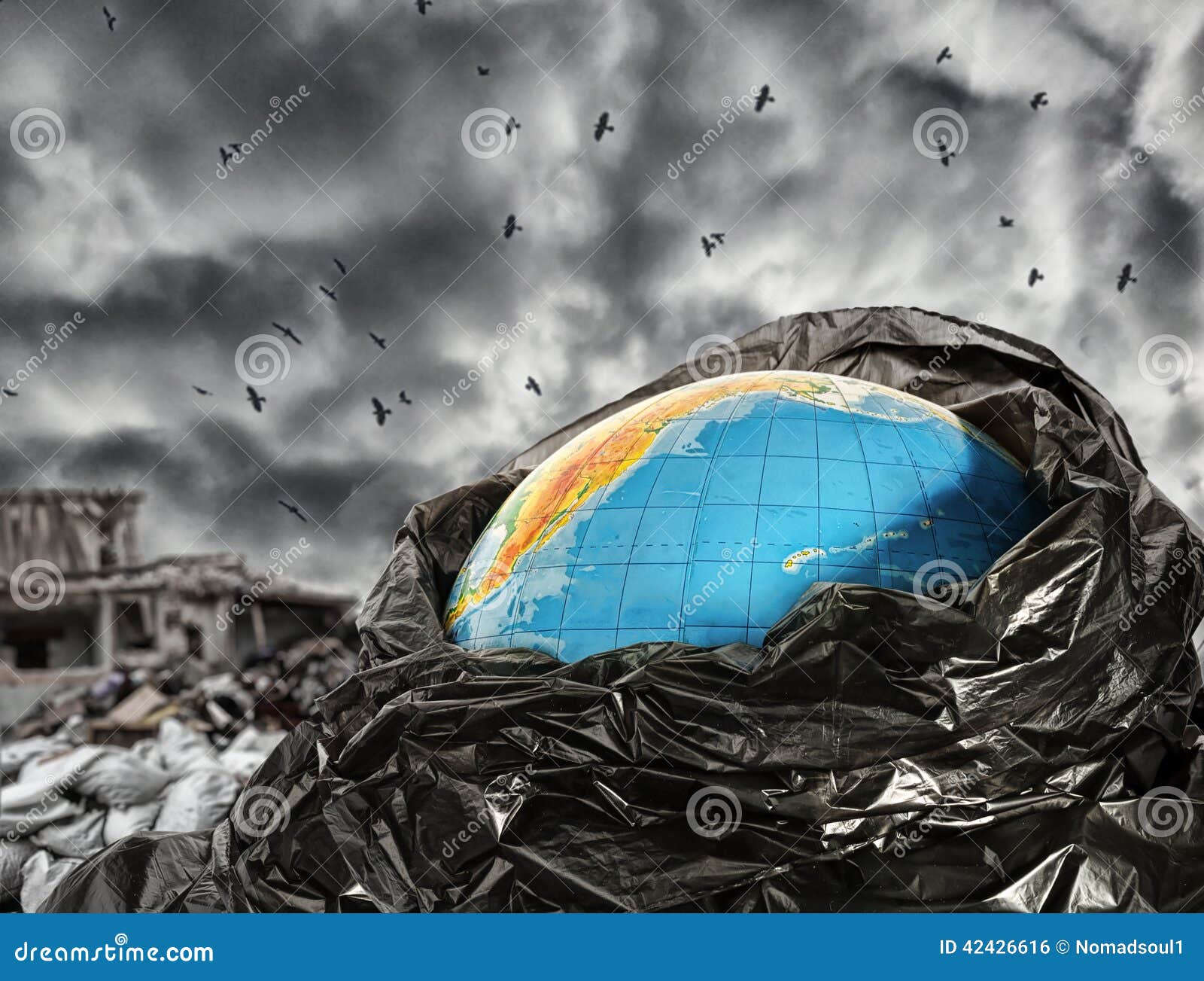 Earth contamination stock photo. Image of knot, plastic - 42426616