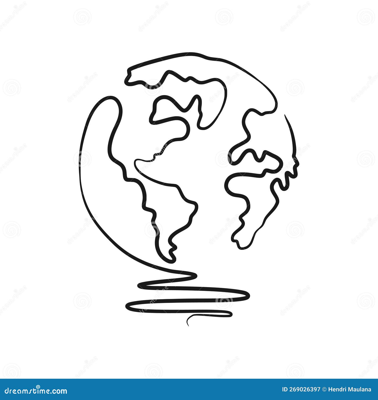 Earth Continuous One Line Drawing Vector Illustration Stock Vector ... Earth Continuous One Line Drawing Vector Illustration Stock Vector ...