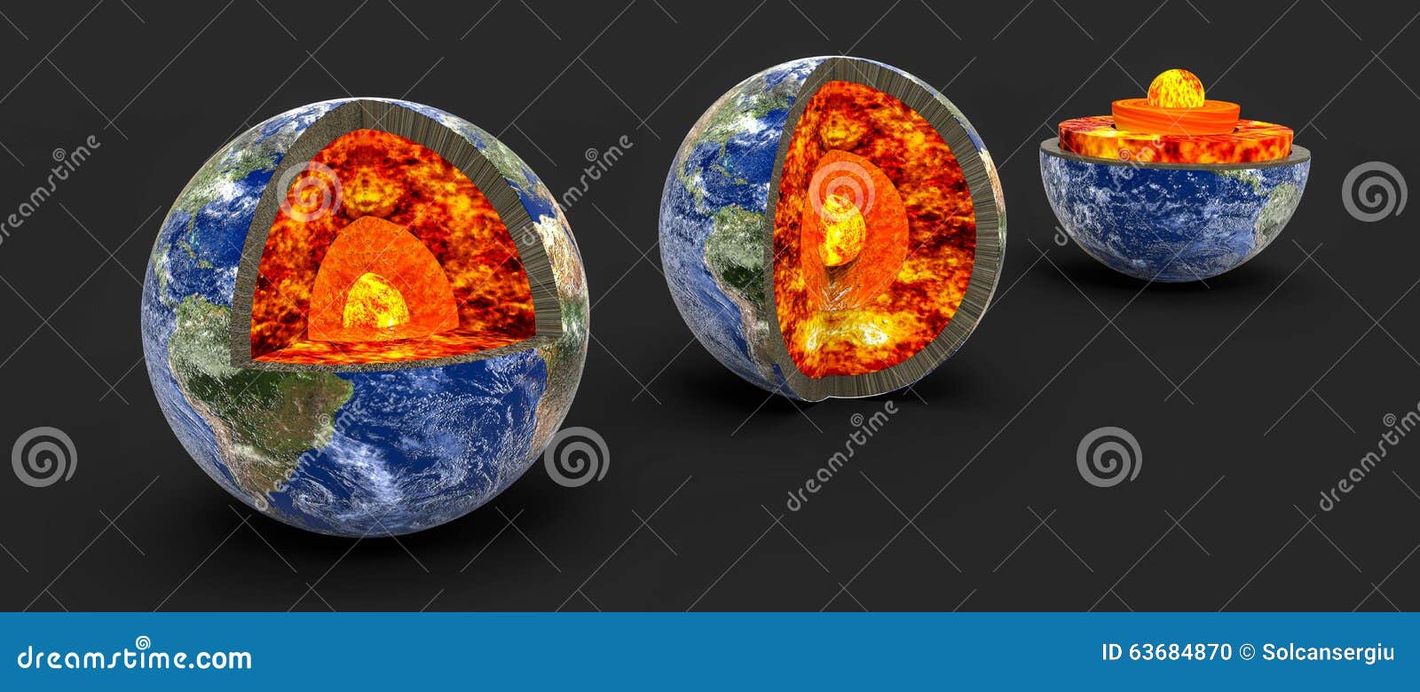 Earth core stock illustration. Illustration of astronomy - 63684870