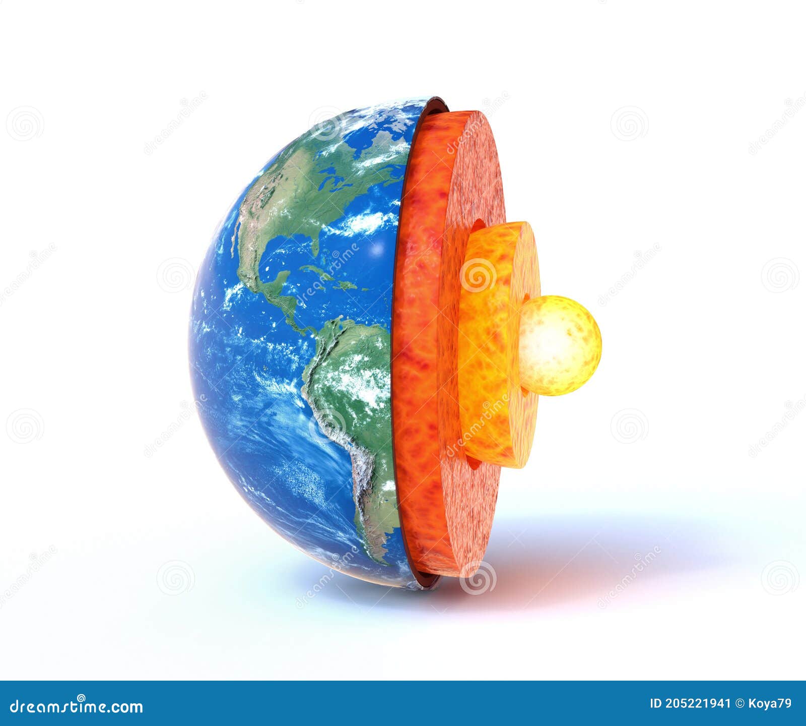 Geological Layers Beneath The Earth , Soil. Trees On Earth .3d ...