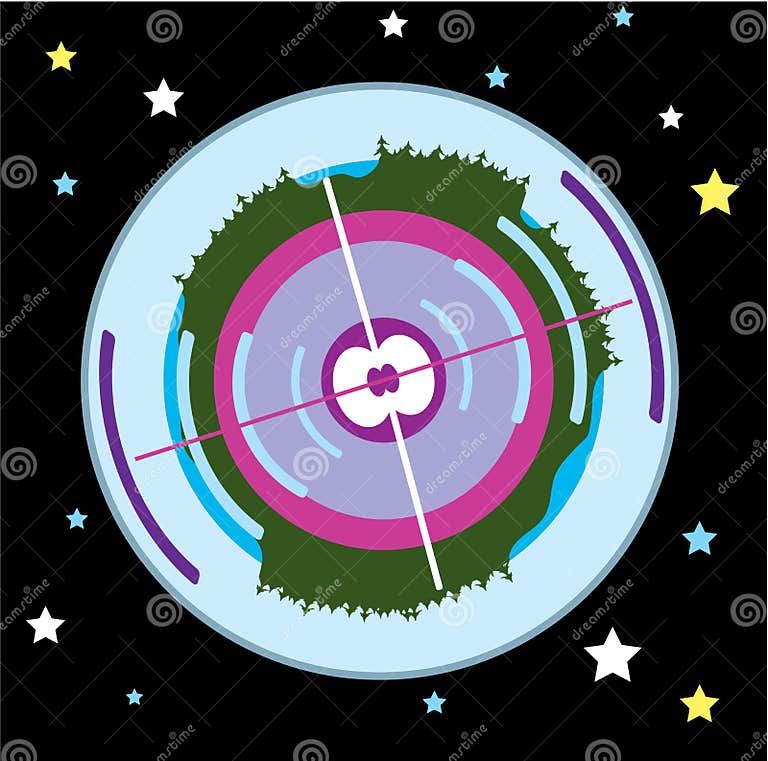 Earth core stock vector. Illustration of global, geography - 41516271