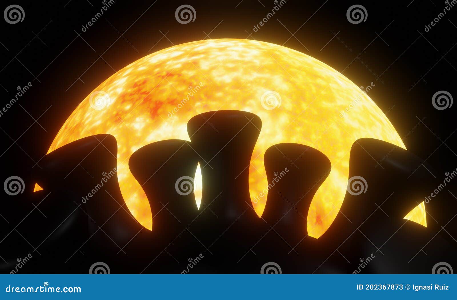 Earth with Coronavirus Shape. Eclipse Concept. 3d Rendering Stock ...