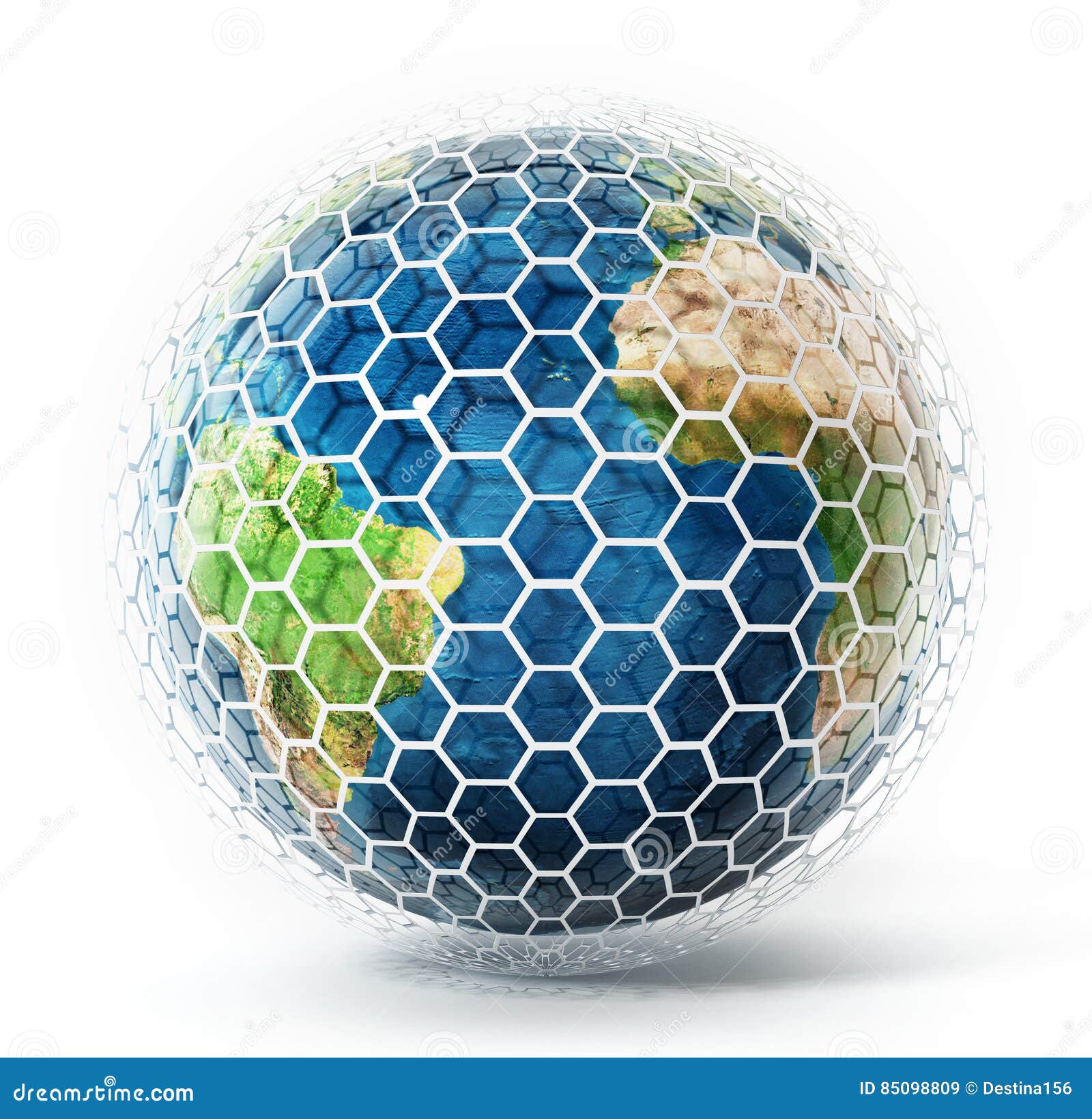 Earth Covered with Hexagonal Tiles. 3D Illustration Stock Illustration ... Earth Covered with Hexagonal Tiles. 3D Illustration Stock Illustration ...