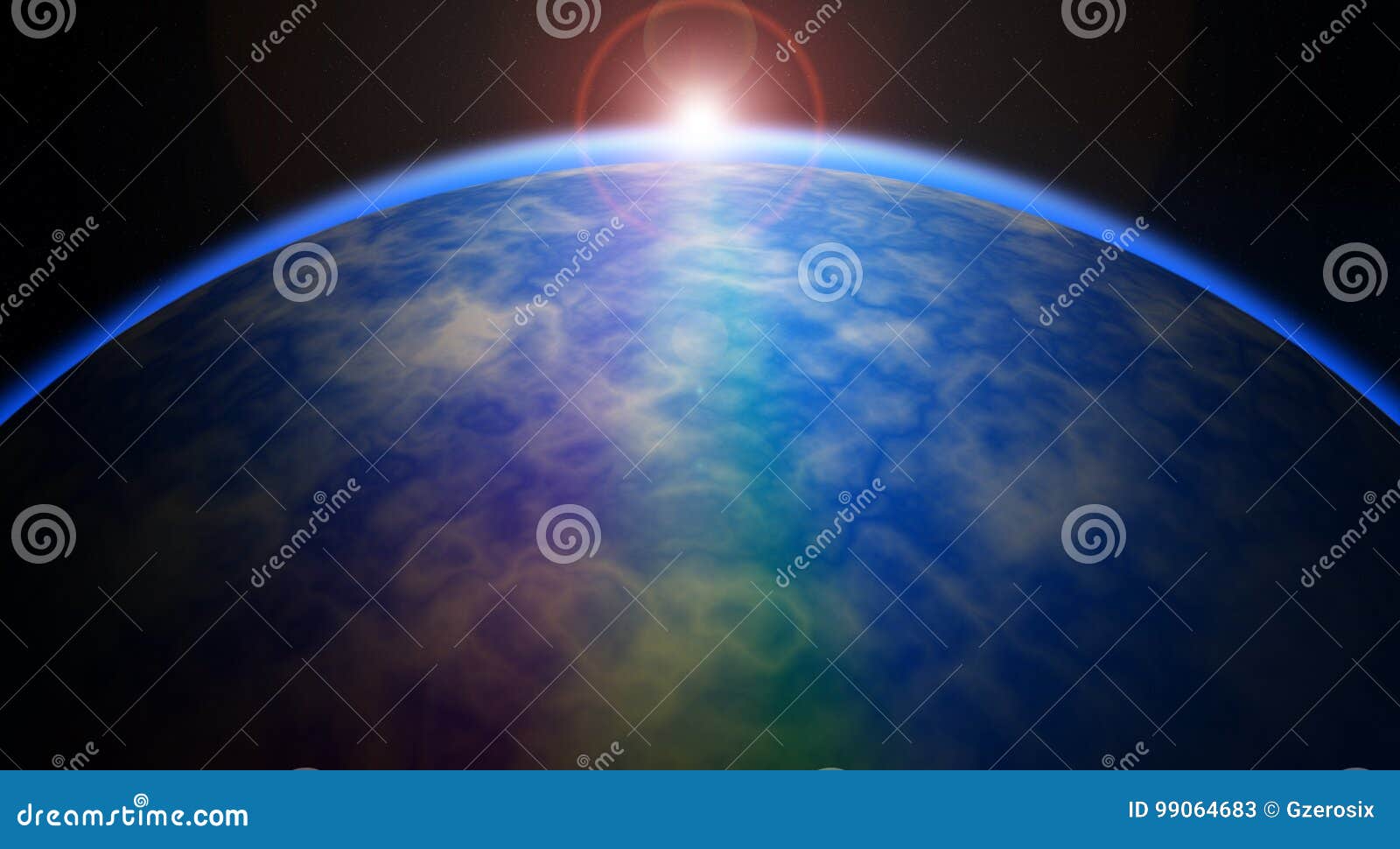 The Earth Covers the Sun in a Beautiful Solar Eclipse. Stock Image ...