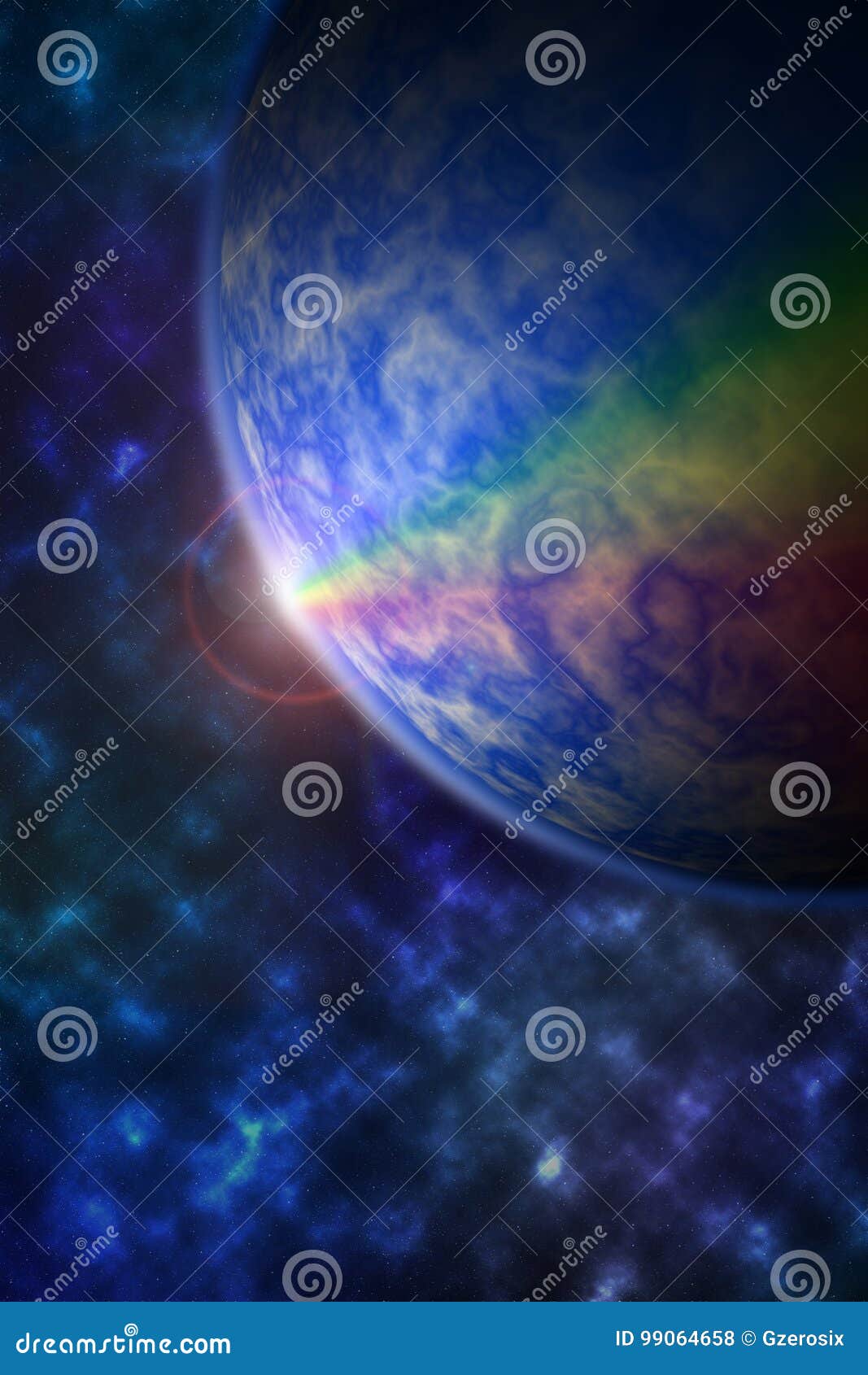 The Earth Covers the Sun in a Beautiful Solar Eclipse. Stock Photo ...