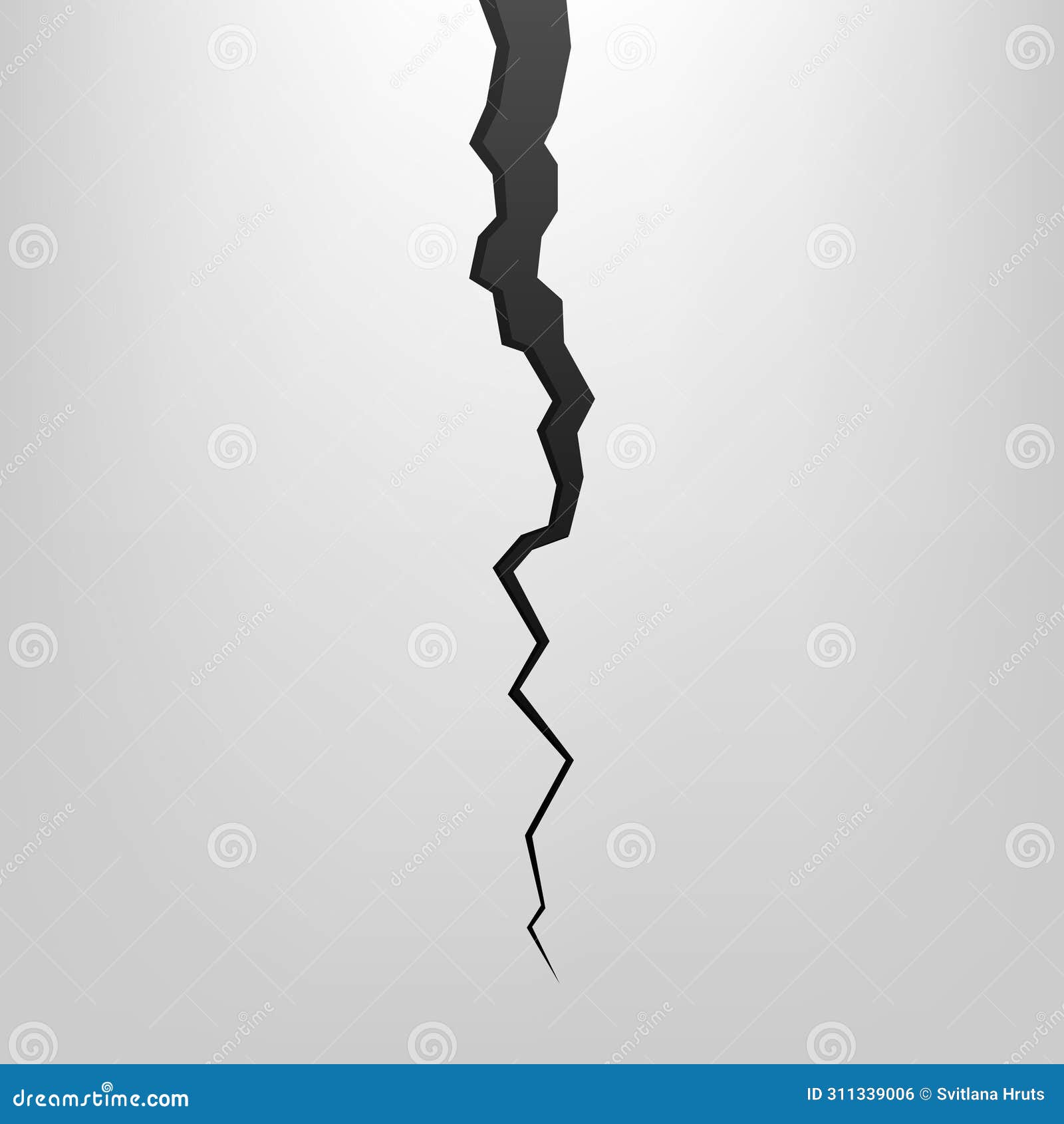 Crack Isolated. Fissure And Rift. Fracture Vector Illustration ...
