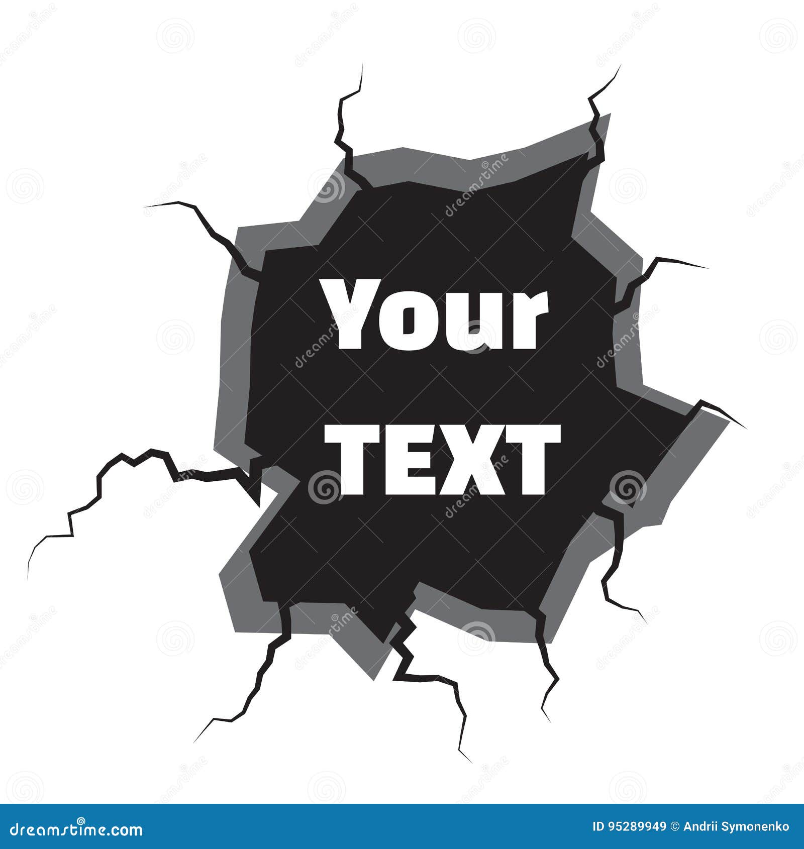 Crack Fault Line In Ground. Cartoon Vector | CartoonDealer.com #83616765