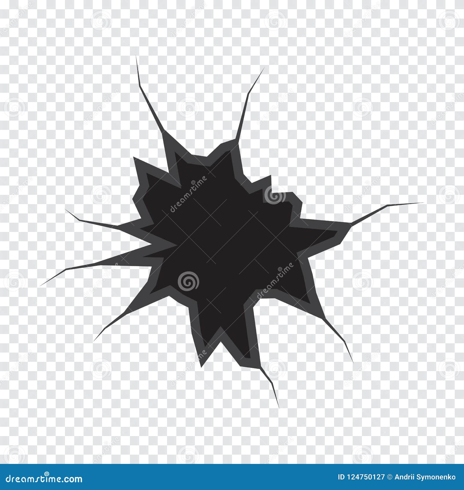Earth Crack Vector, Rip through Stock Vector - Illustration of crack ...