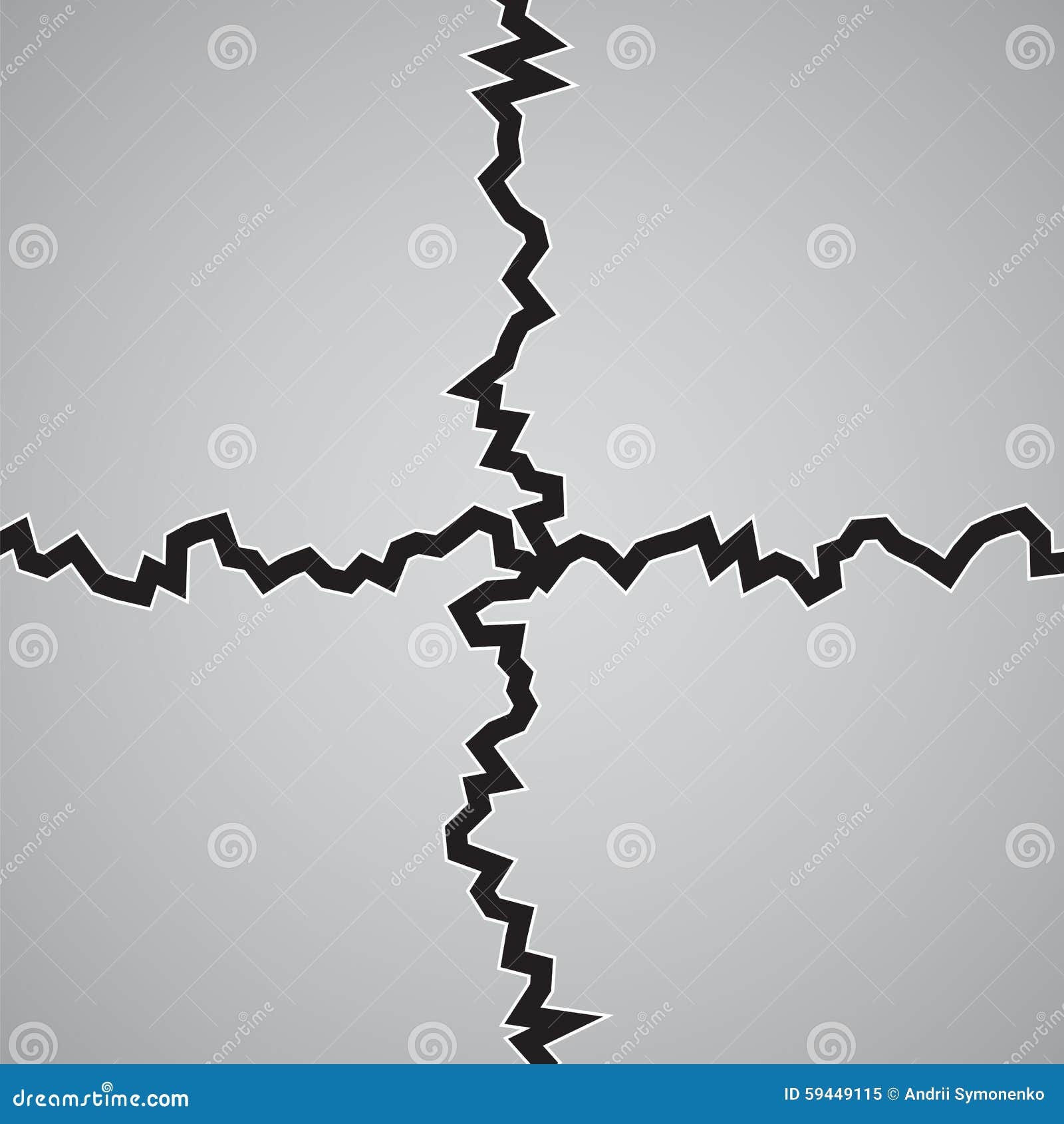 Earth Crack Vector. Stock Vector Stock Vector - Illustration of crash ...