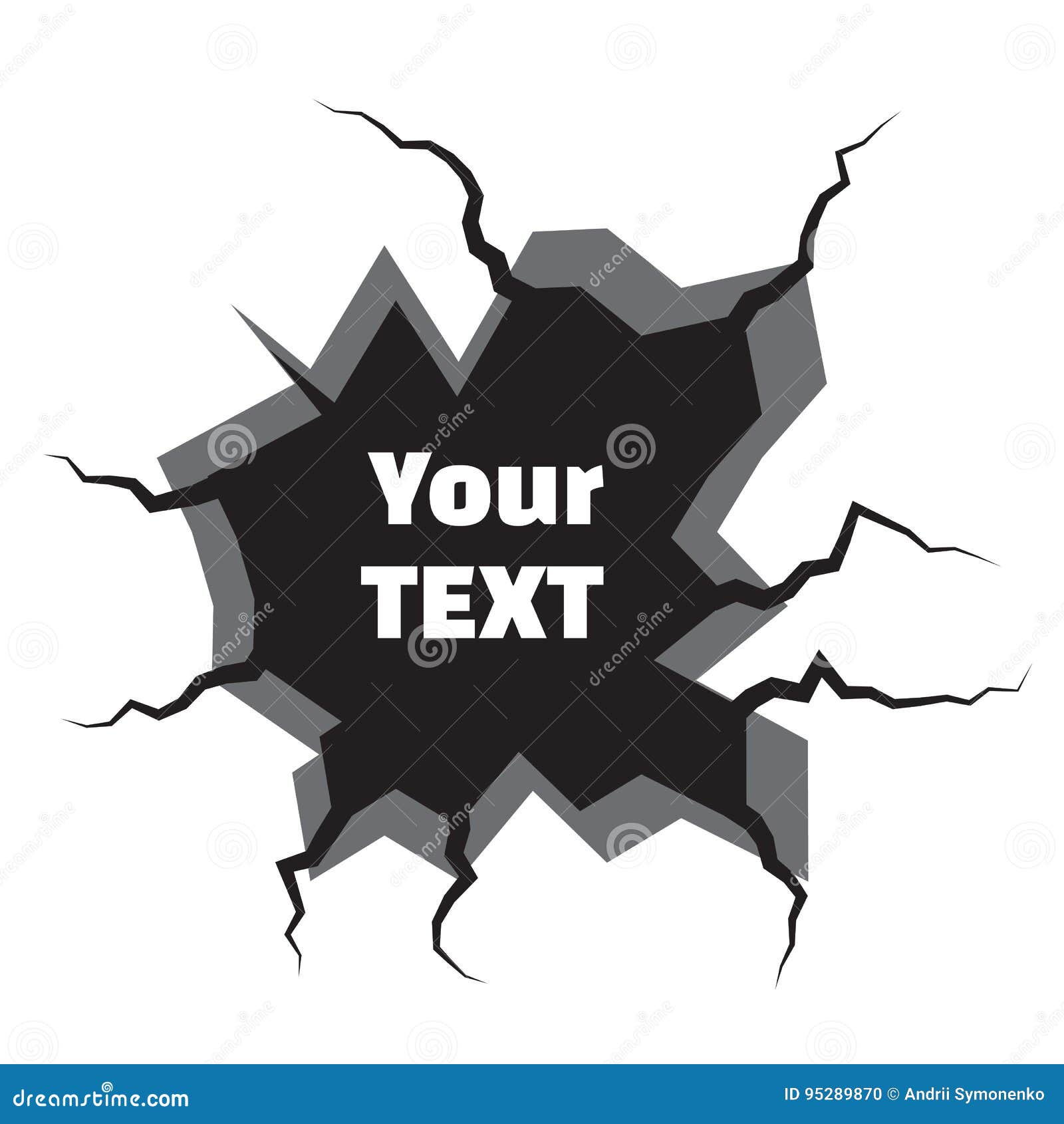 Crack Fault Line In Ground. Cartoon Vector | CartoonDealer.com #83616765