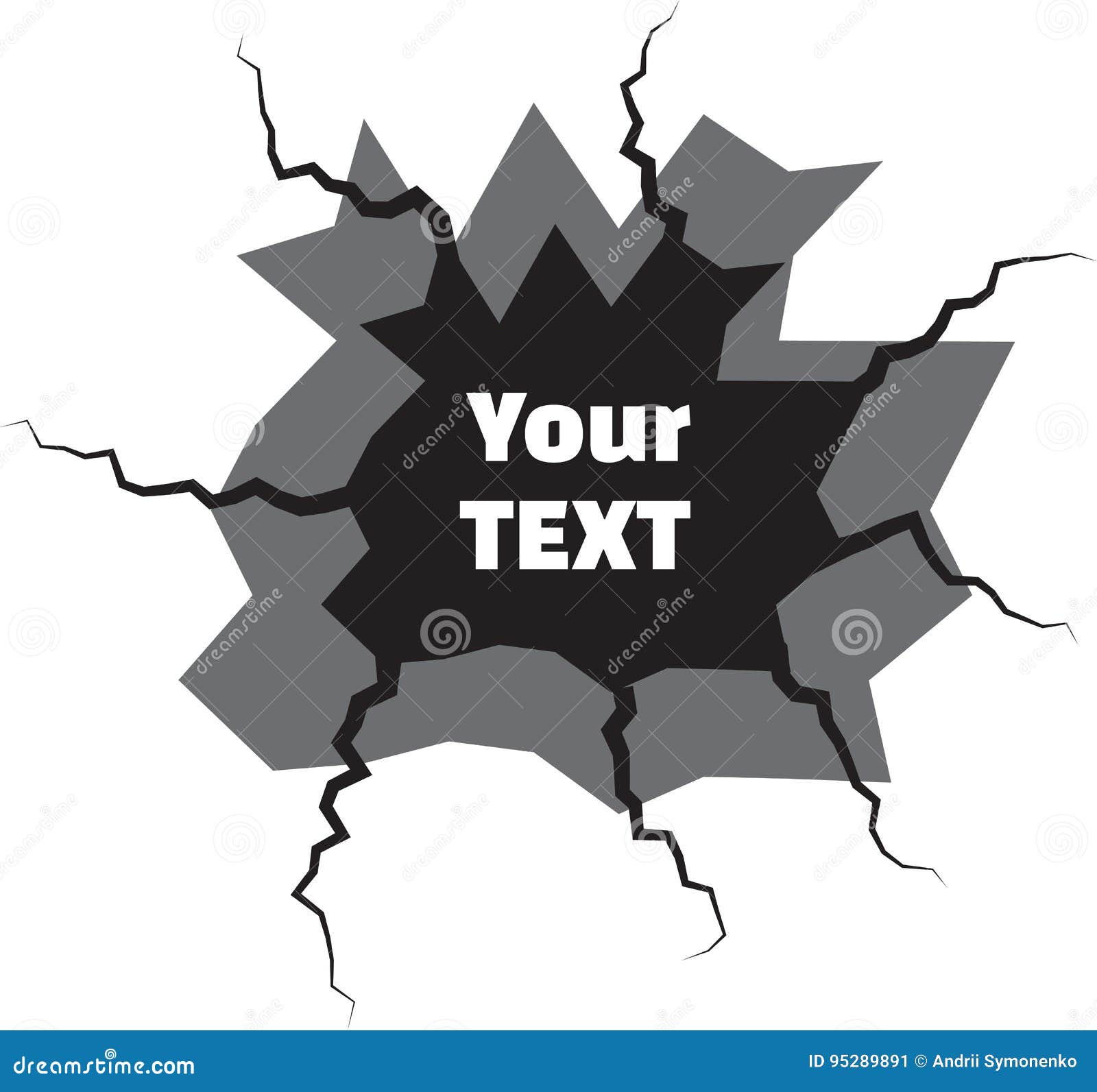 Earth Crack Vector. Vector Illustration Stock Vector - Illustration of ...