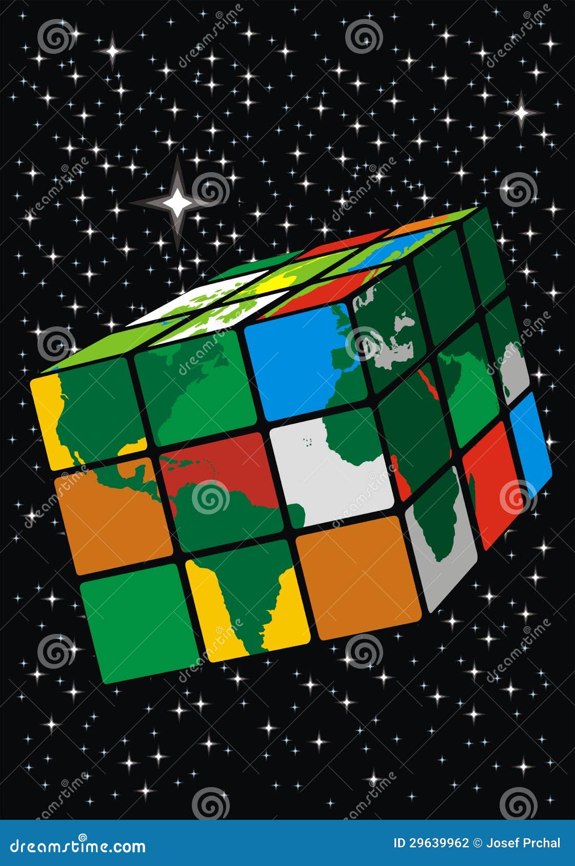 Earth Cube + Ladder Stock Photo | CartoonDealer.com #16506798