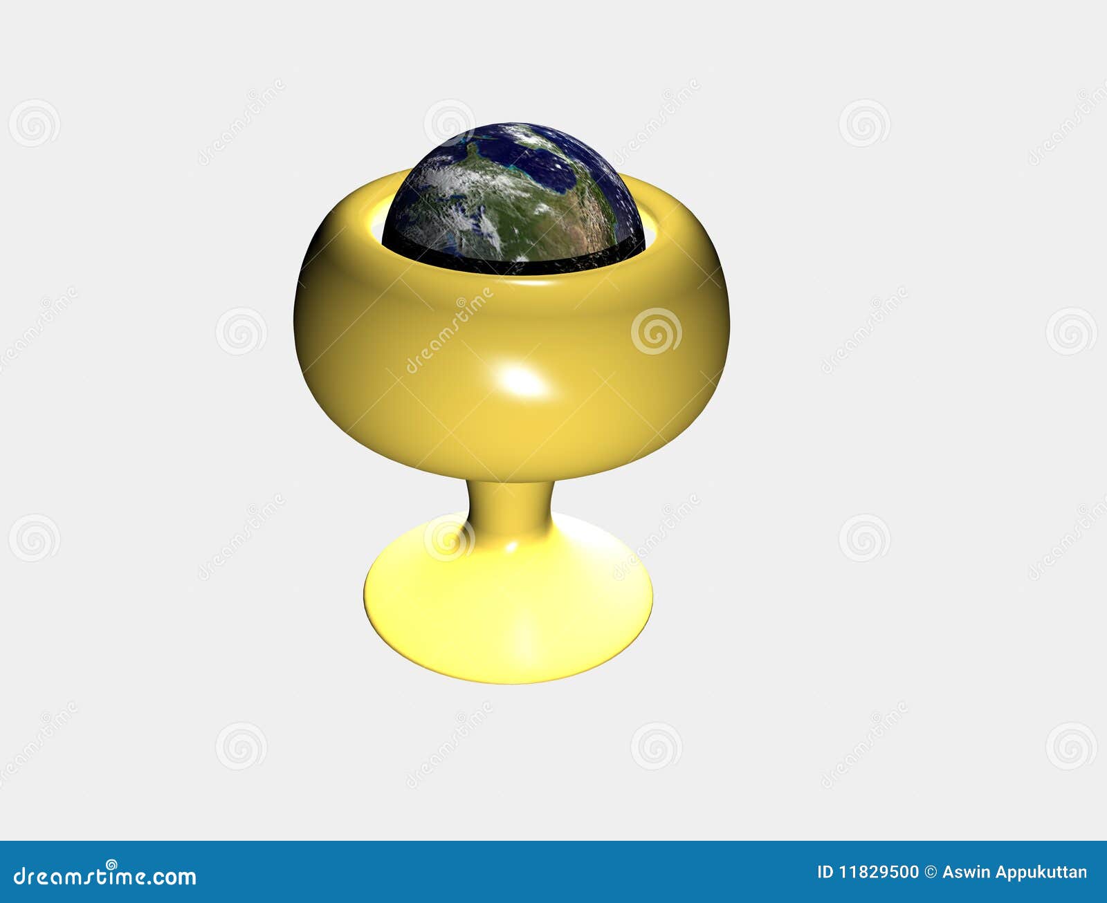 Earth in a cup stock illustration. Illustration of universe - 11829500