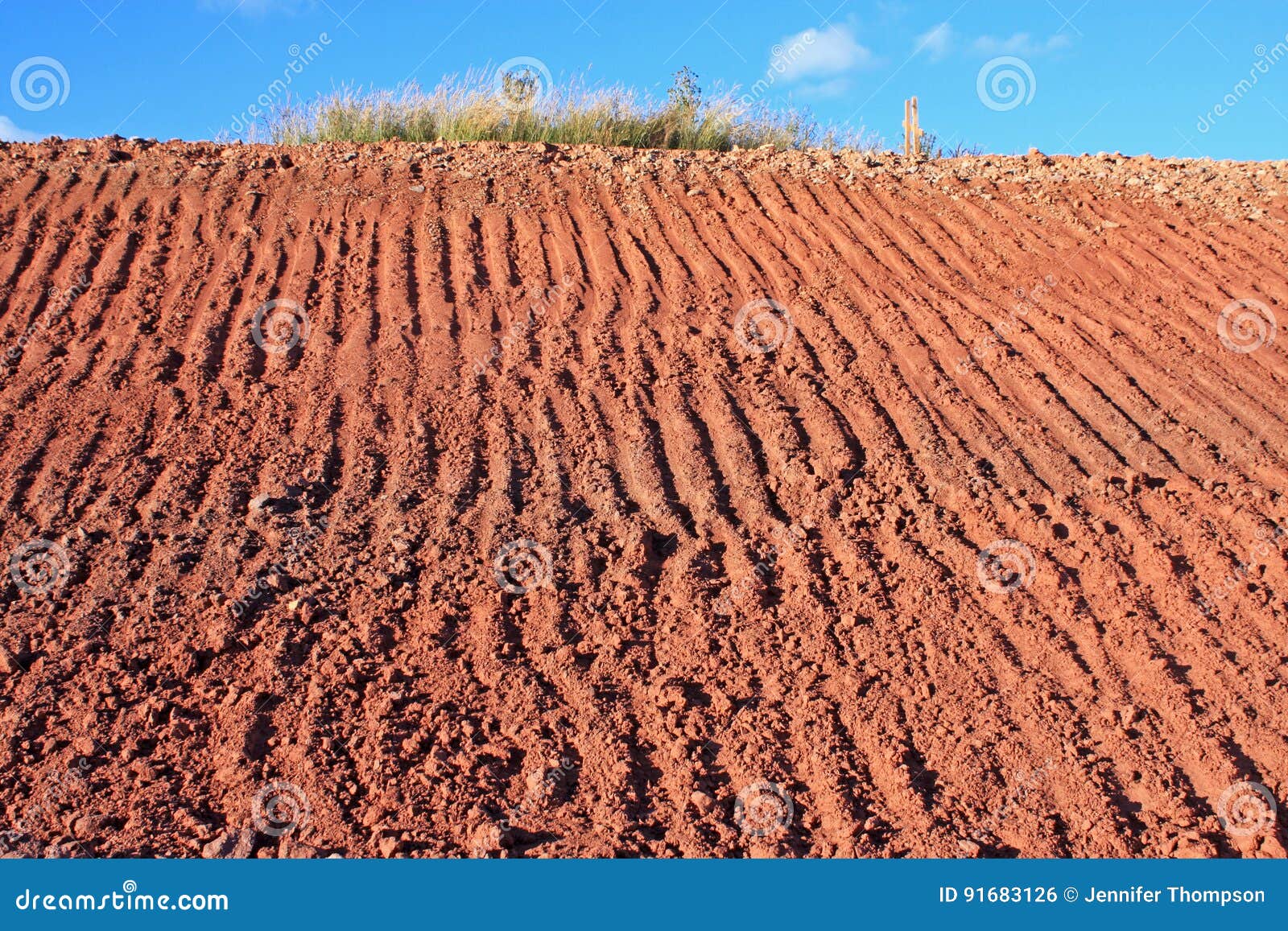 Earth Cutting stock photo. Image of construction, track - 91683126