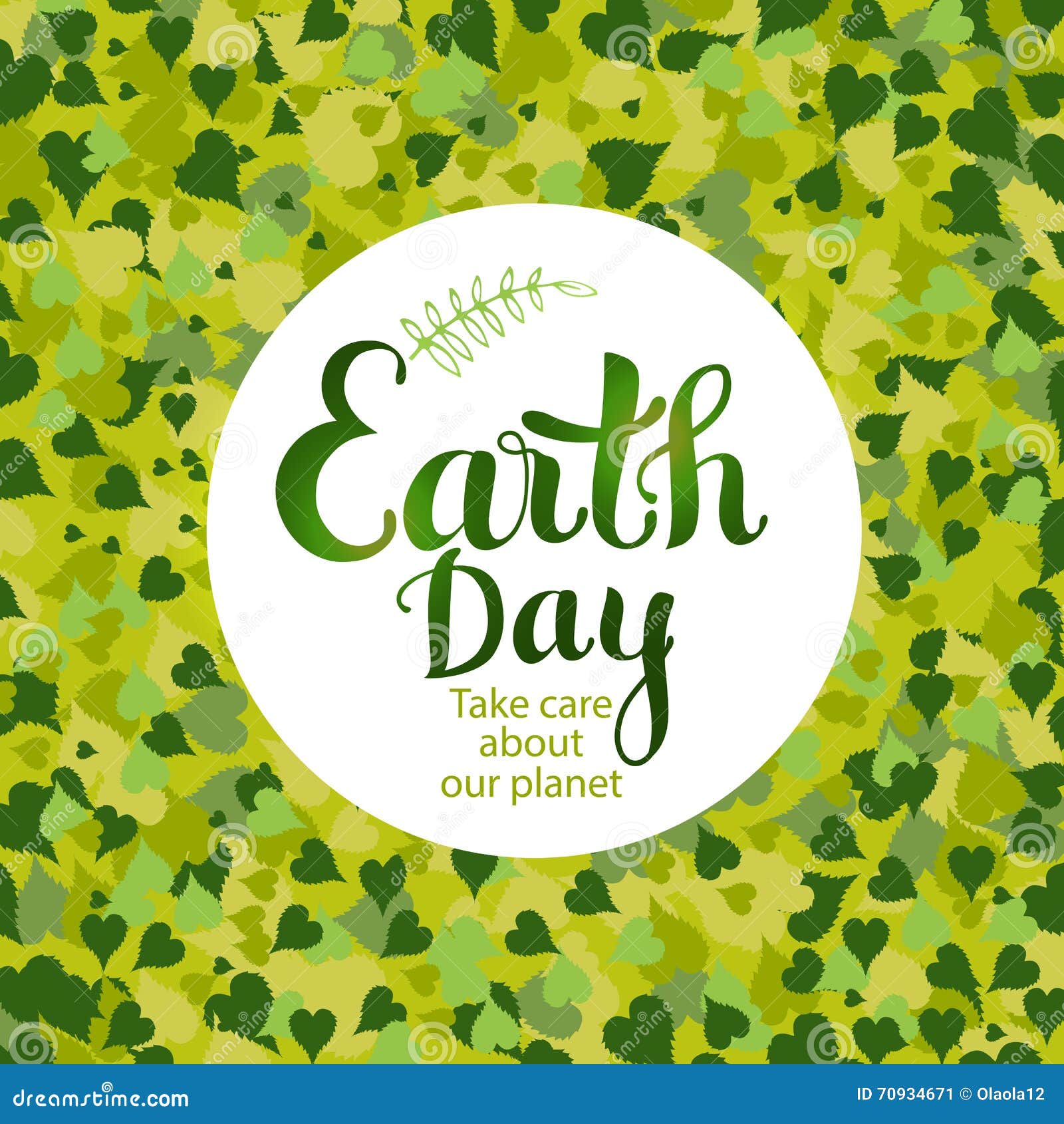 Earth day card stock vector. Illustration of cool, background - 70934671