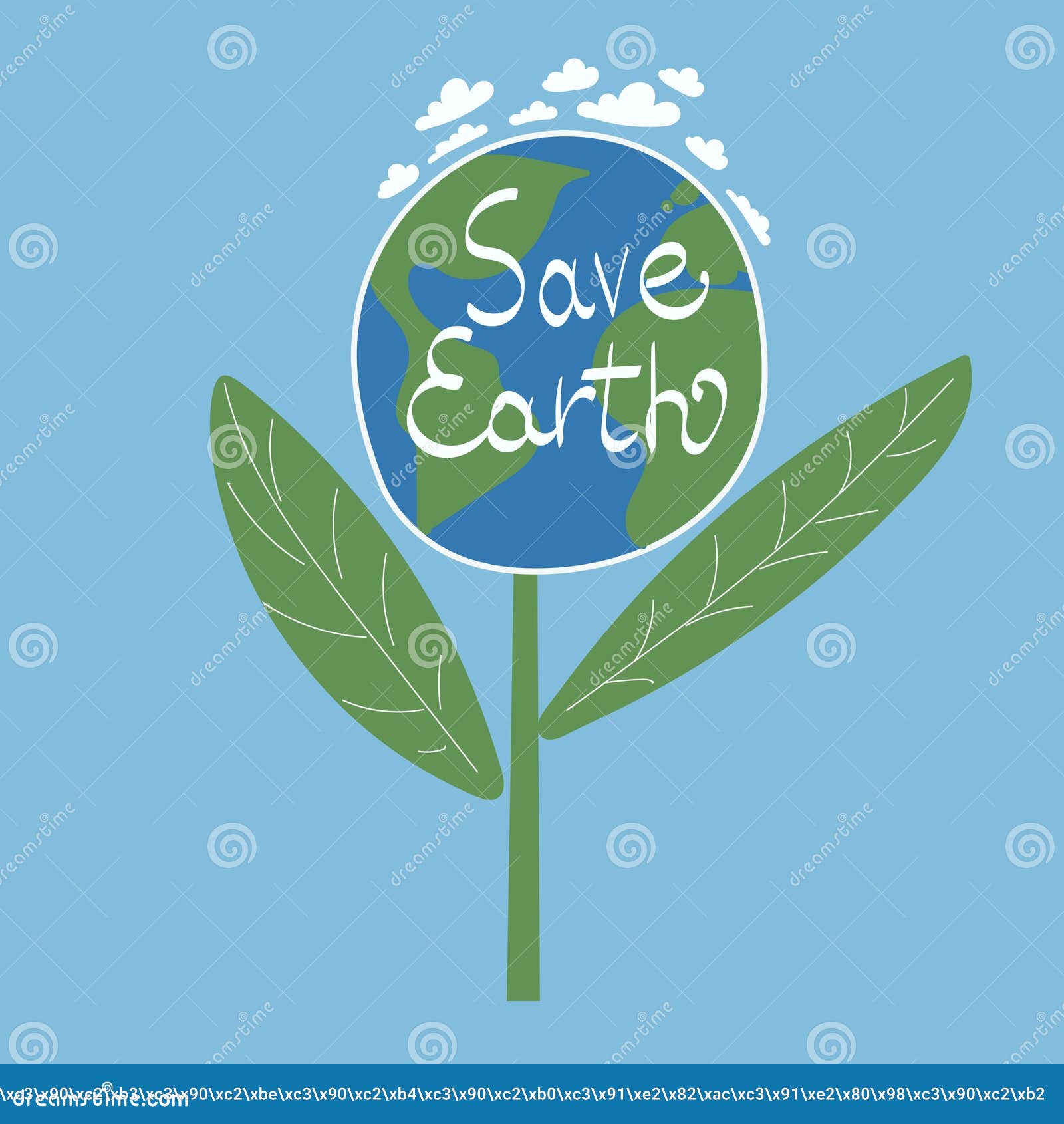 Earth Day Concept Human Hands Holding Floating Globe In Space Save