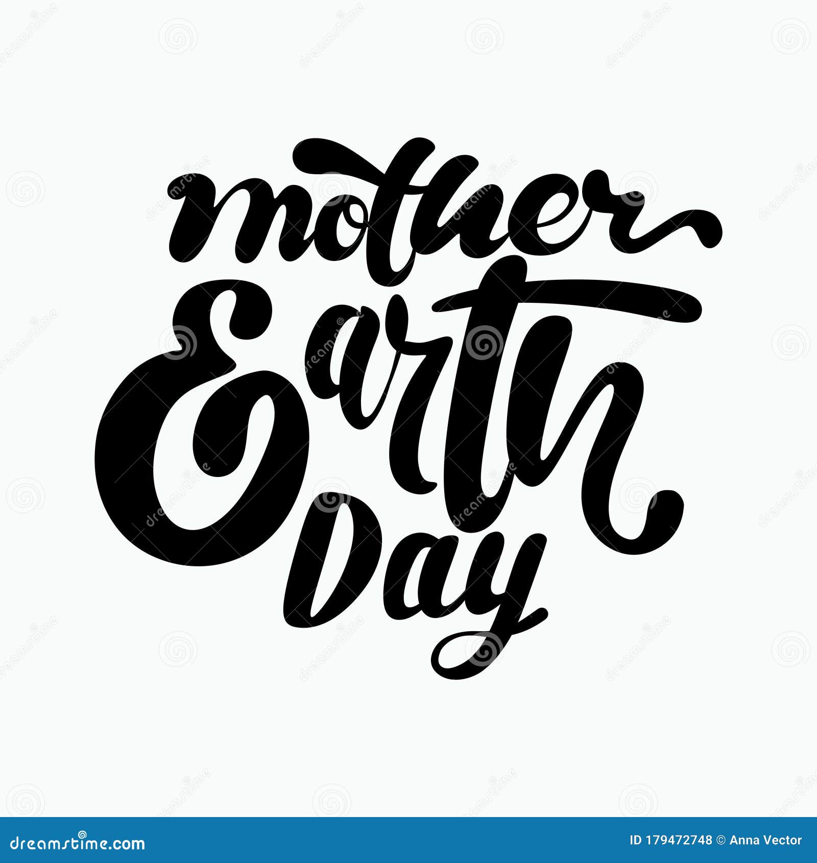 Earth Day Typography Vector Stock Vector - Illustration of april ...