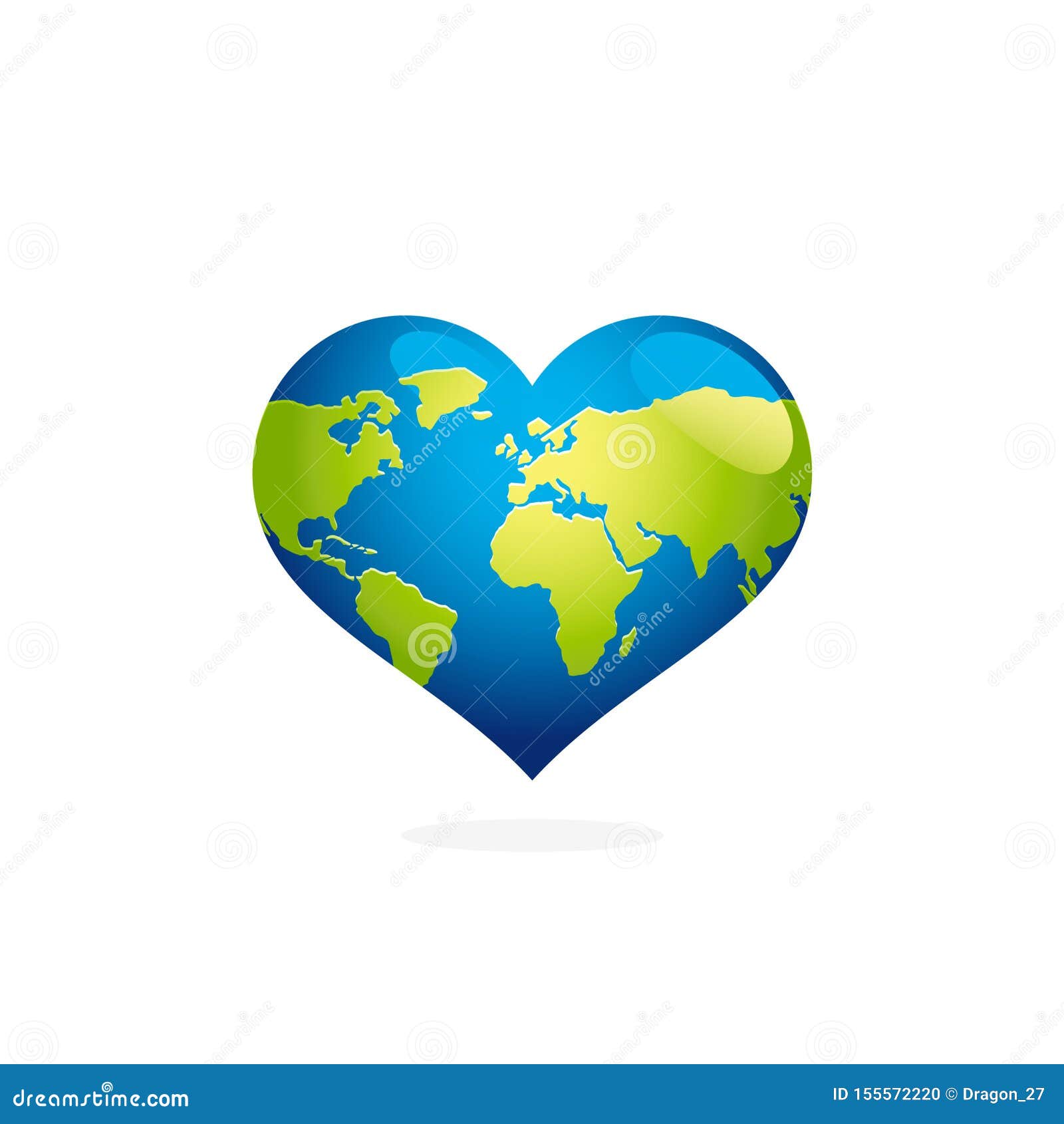 Earth Day Heart Shaped Globe Vector. Blue Planet Map Illustration ... Earth Day Heart Shaped Globe Vector. Blue Planet Map Illustration ...