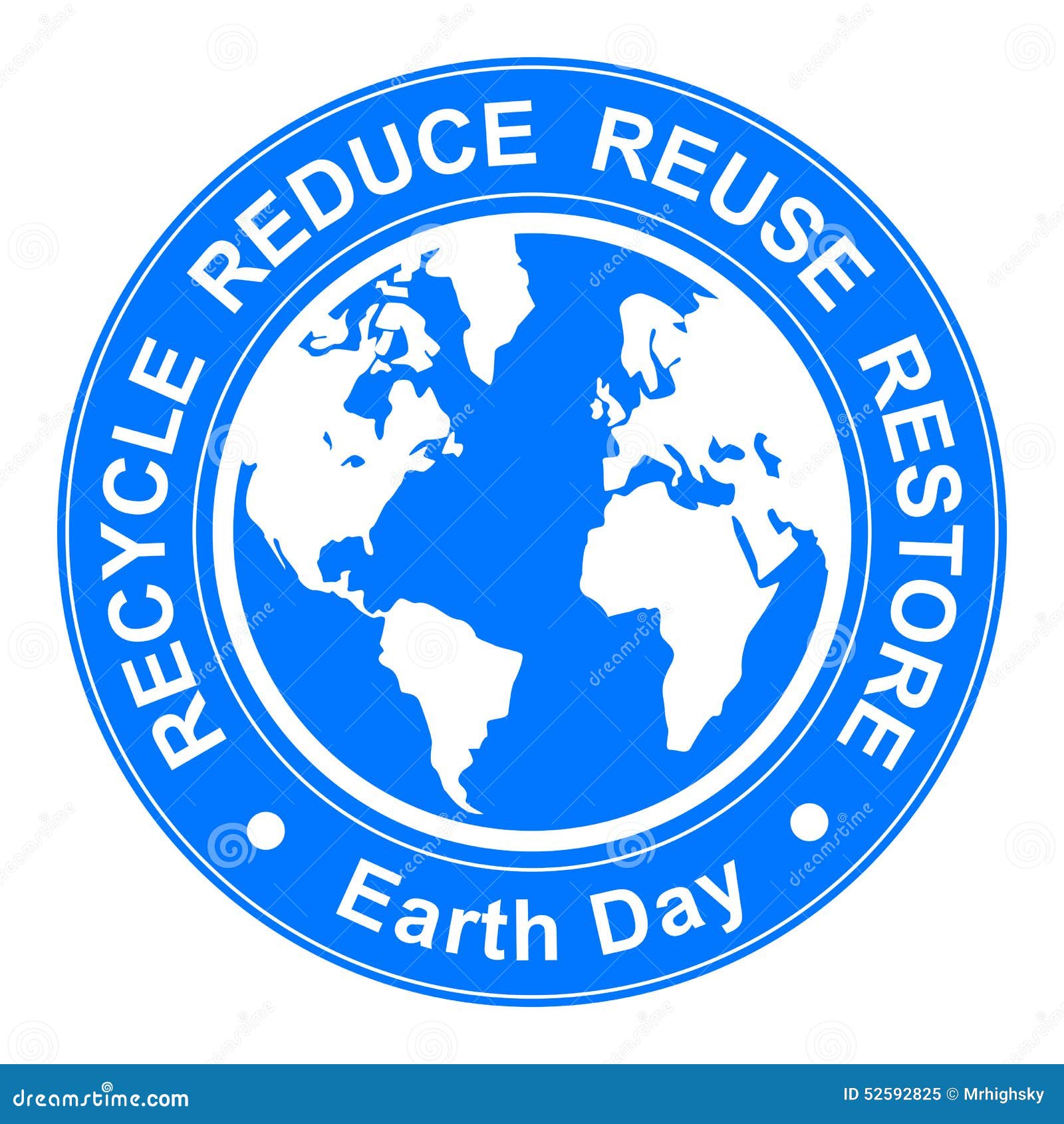 Earth day illustration stock vector. Illustration of sign - 52592825