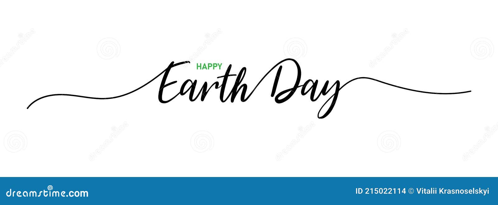 Earth Day Lettering. Lettering Poster with Text Earth Day. Vector Stock ...
