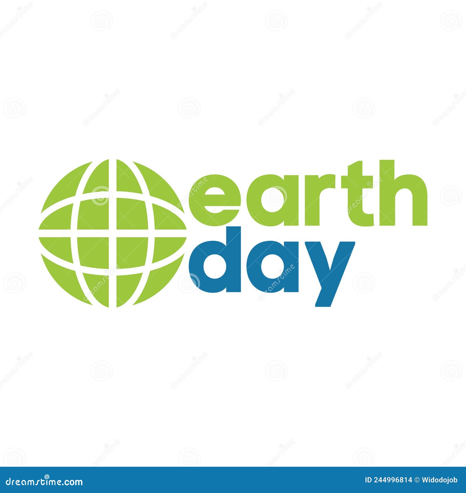 Earth day logo stock vector. Illustration of ecology - 244996814