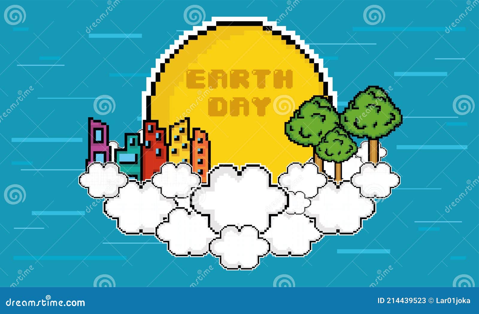 Earth day pixel art stock vector. Illustration of nature - 214439523
