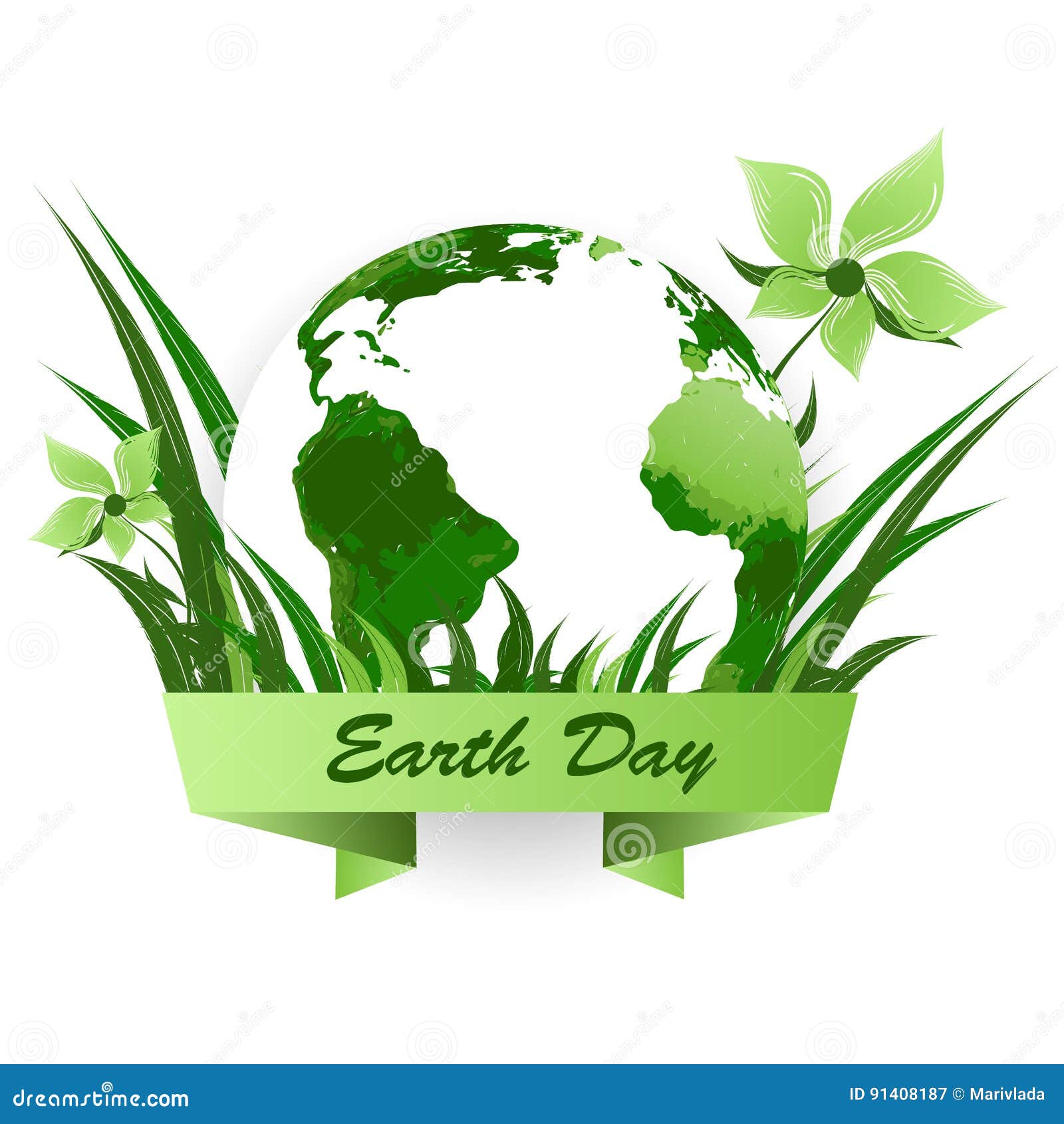 Earth Day Vector Background Stock Vector - Illustration of graphic ...