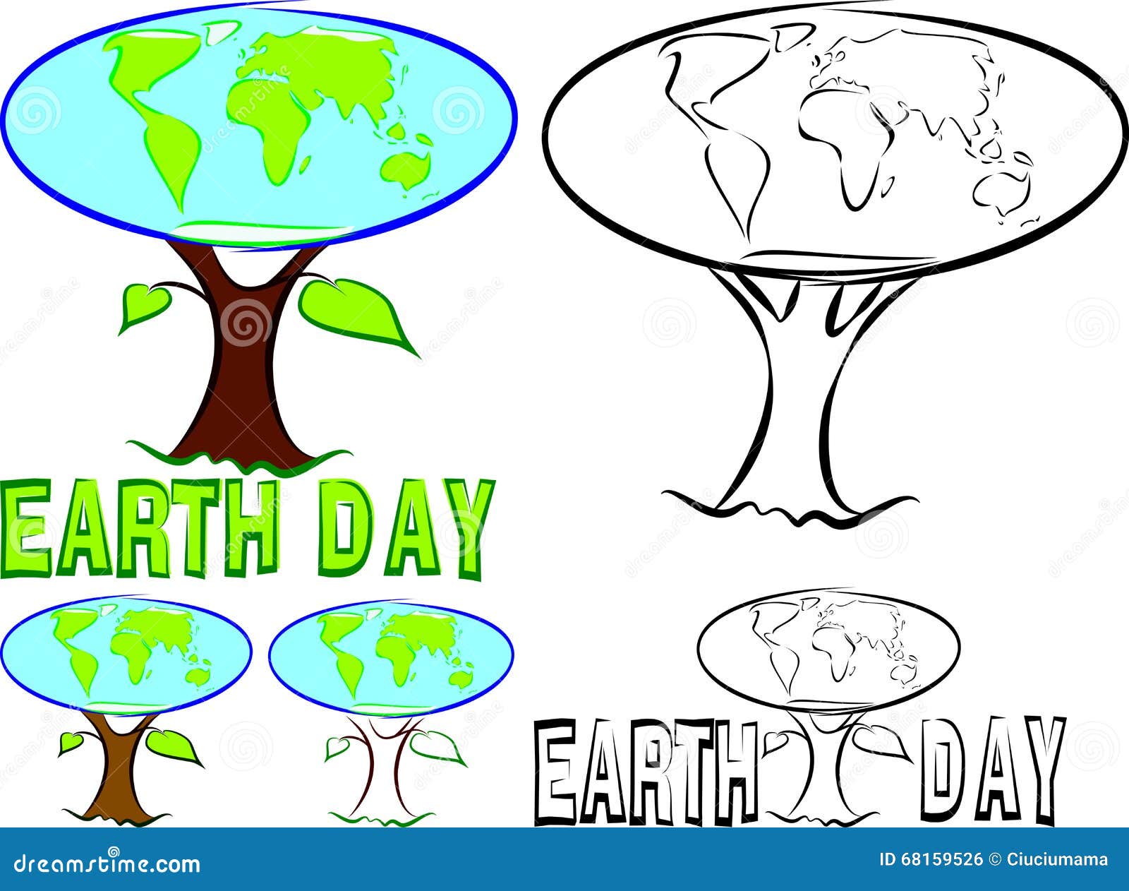 Earth day - vector globe stock vector. Illustration of nature - 68159526