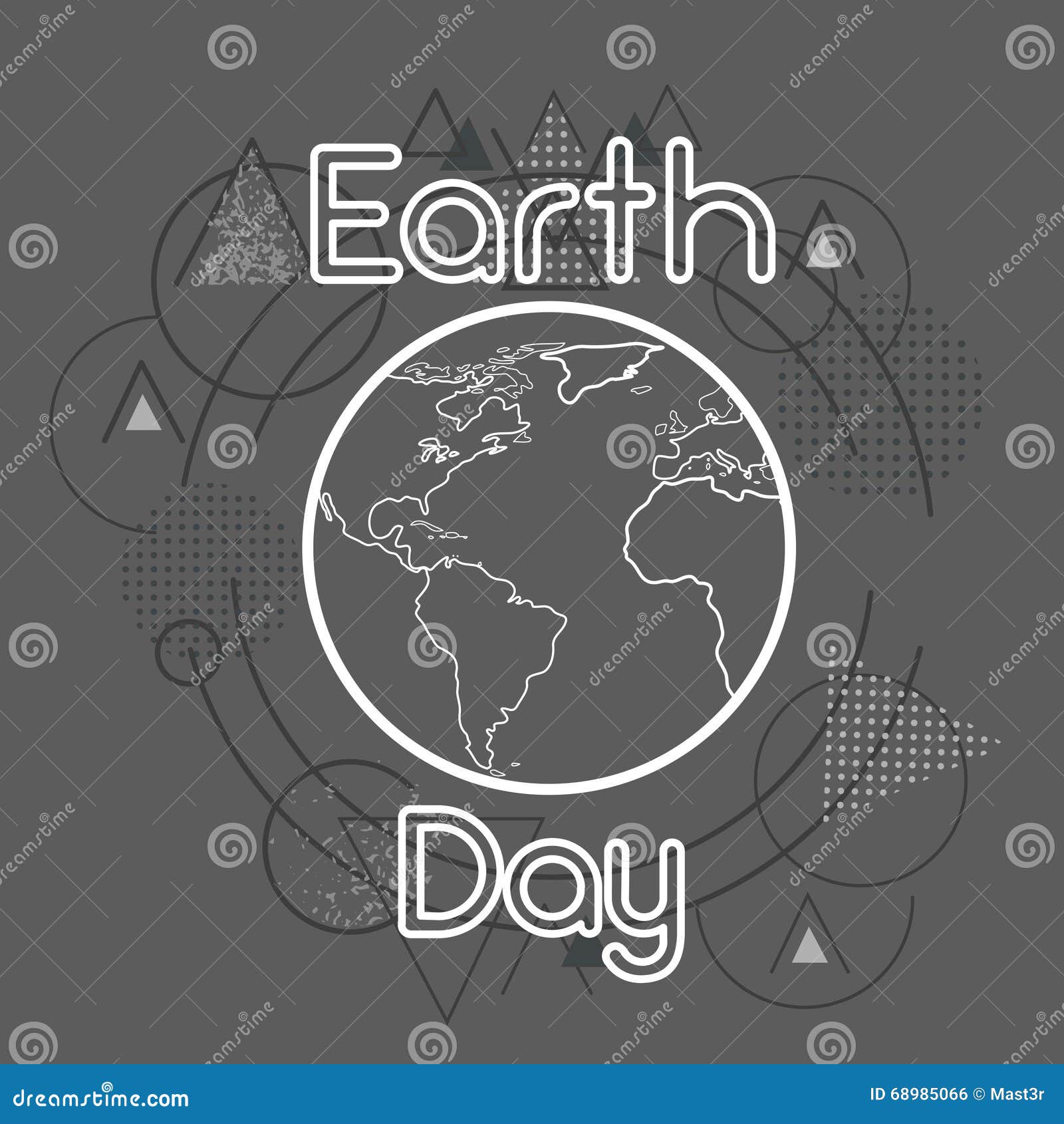 World Map Triangle Geometric Shapes Cartoon Vector | CartoonDealer.com ...