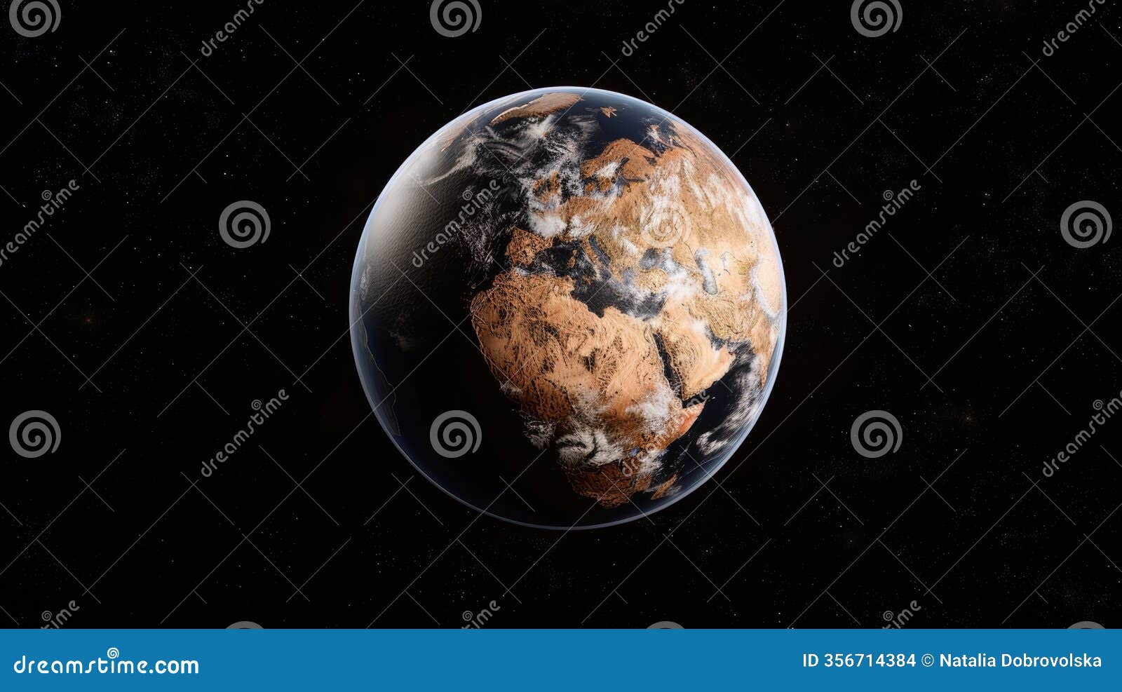 Earth Depicted in Vibrant Colors, Symbolizing Life and Unity. Stock ...