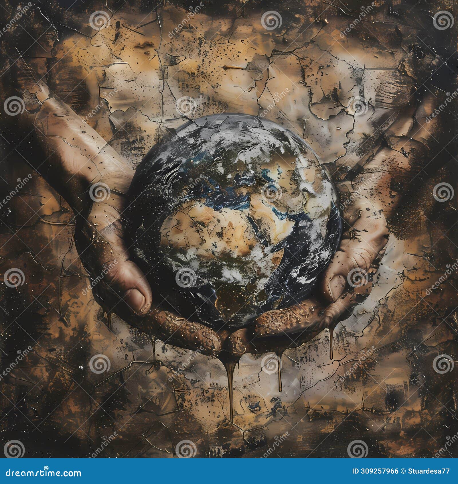 Earth in Desolation AI Generative Stock Photo - Image of devastation ...