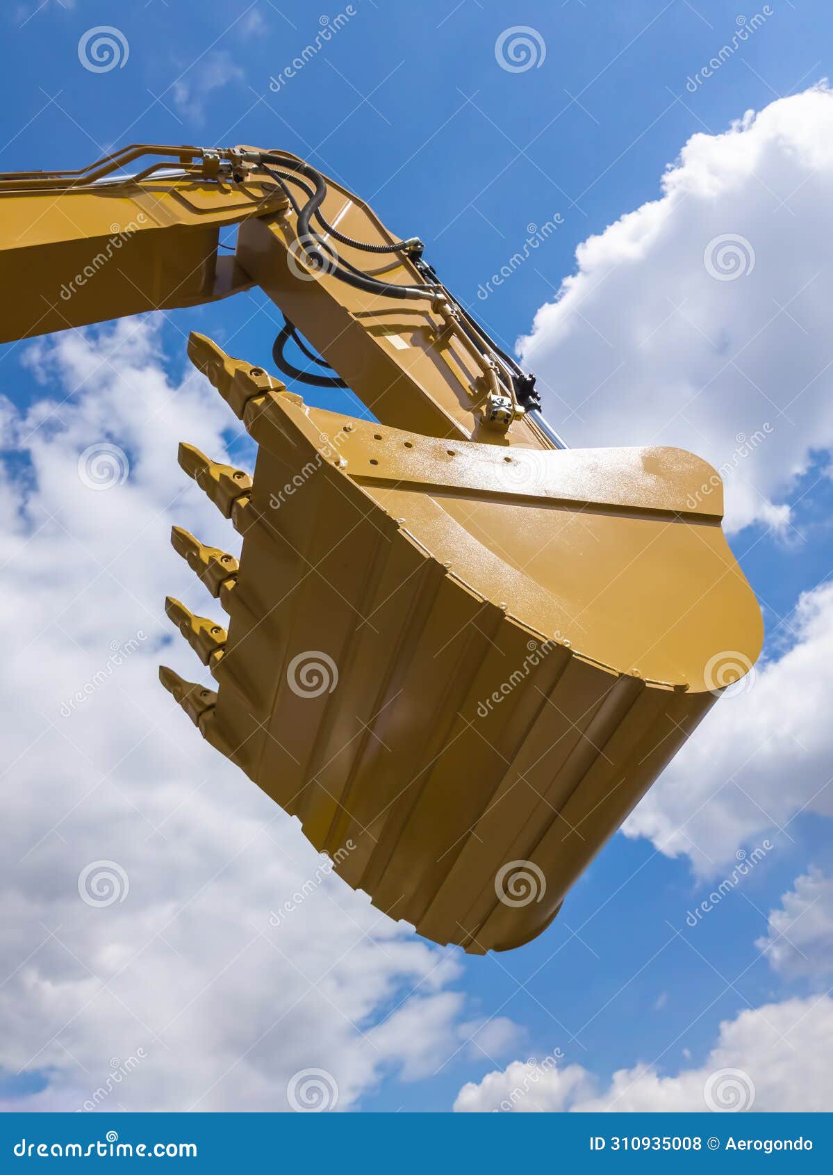 Earth Digger Machine S Scoop Lifted Stock Photo - Image of earth ...