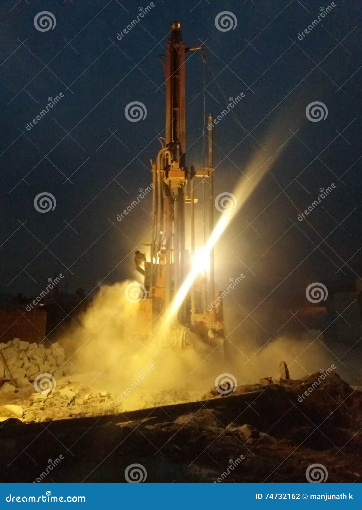 Earth digging stock photo. Image of night, wonderful - 74732162