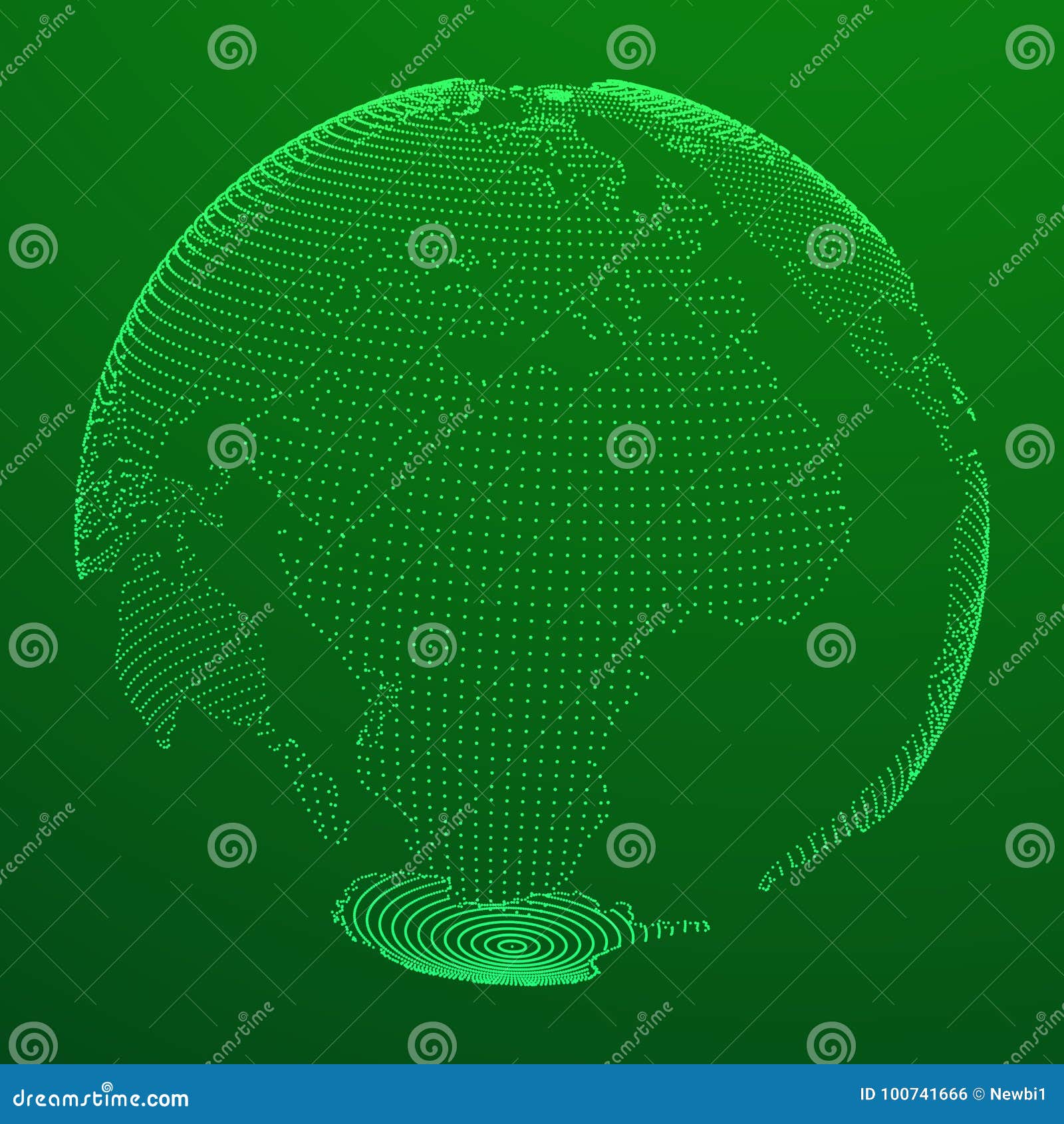 Earth with dots stock vector. Illustration of communication - 100741666